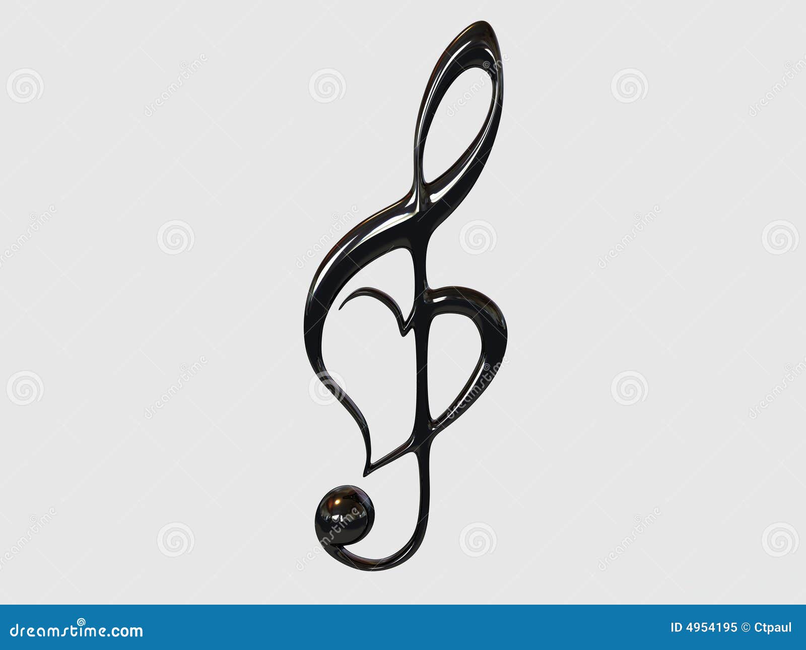 Símbolo de música stock de ilustración. Ilustración de aislado - 4954195