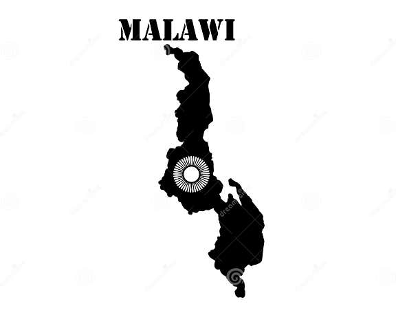 Símbolo De Malawi E Do Mapa Ilustração do Vetor - Ilustração de ...