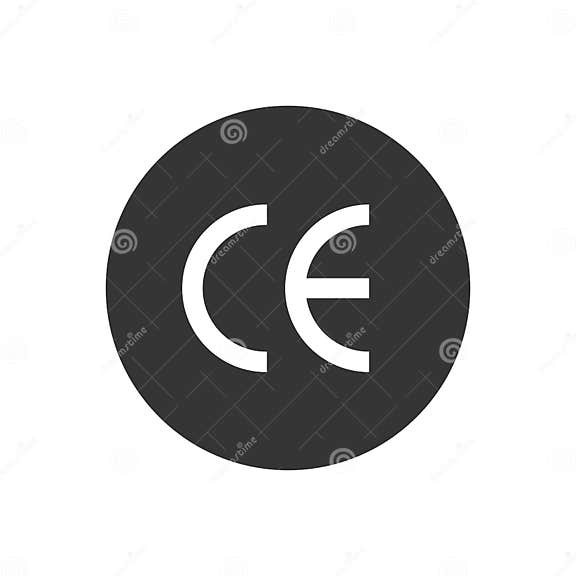 Símbolo De Marca CE Icono De Símbolo CE Ilustración del Vector ...