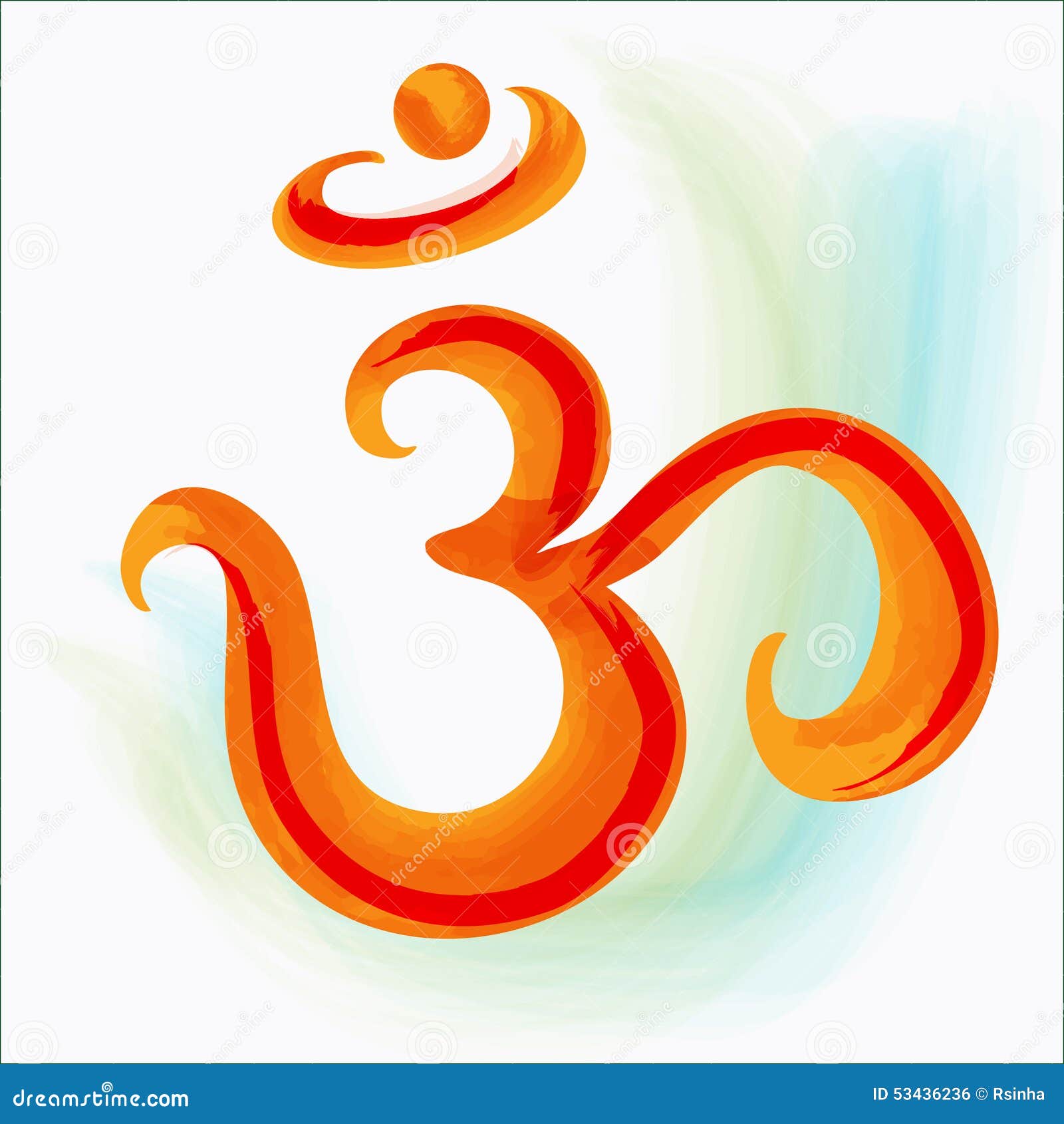 Símbolo de OM ilustración del vector. Ilustración de asia - 53436236