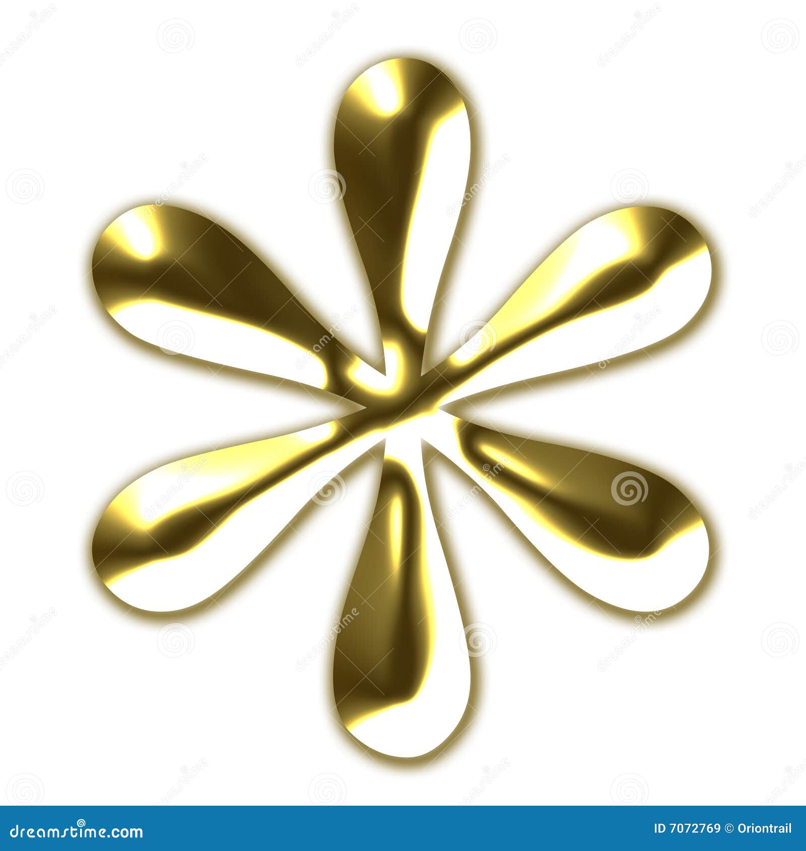 Símbolo De Oro Del Asterisco Stock de ilustración - Ilustración de liso ...