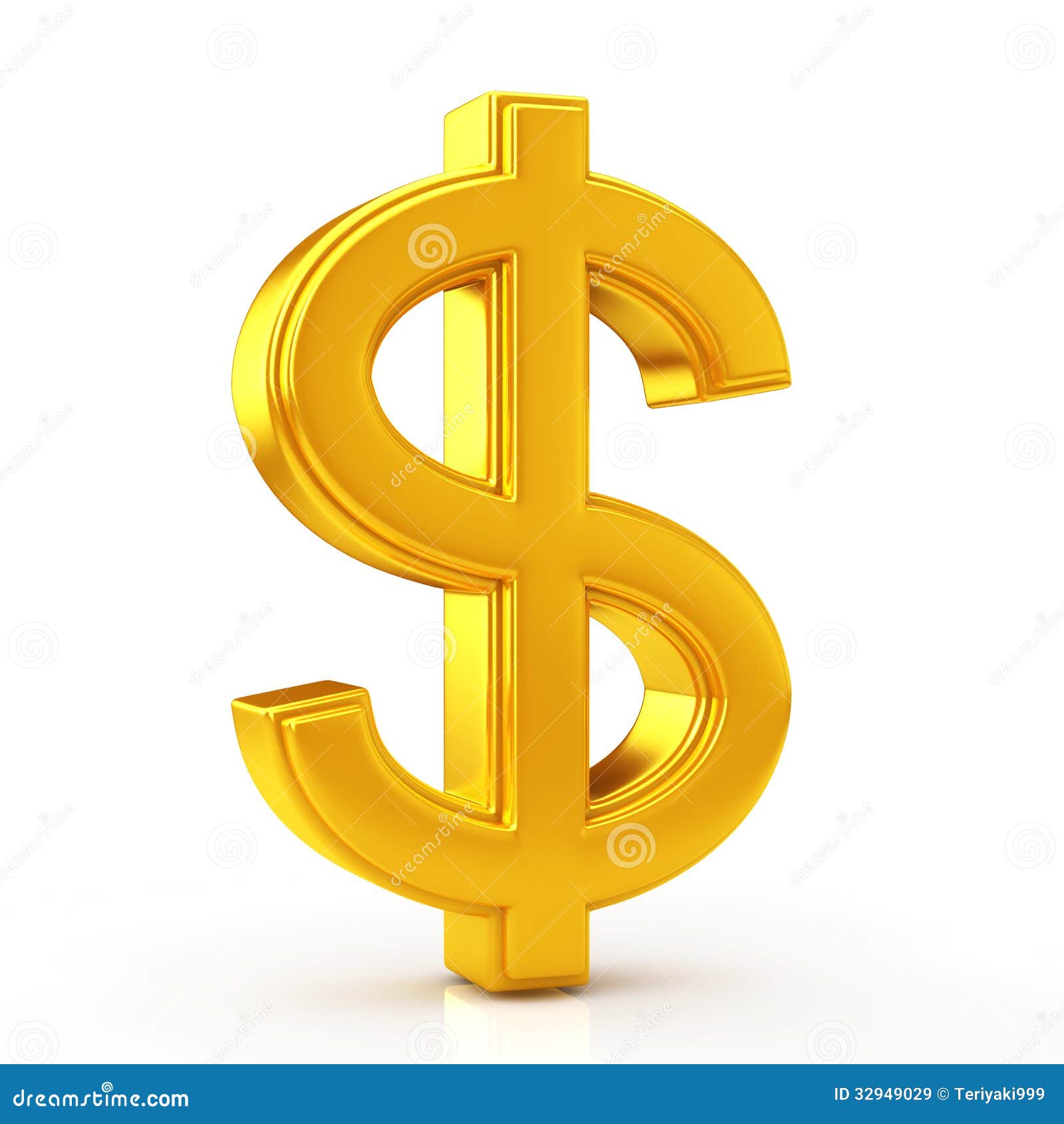 Símbolo de oro del dólar stock de ilustración. Ilustración de divisa ...