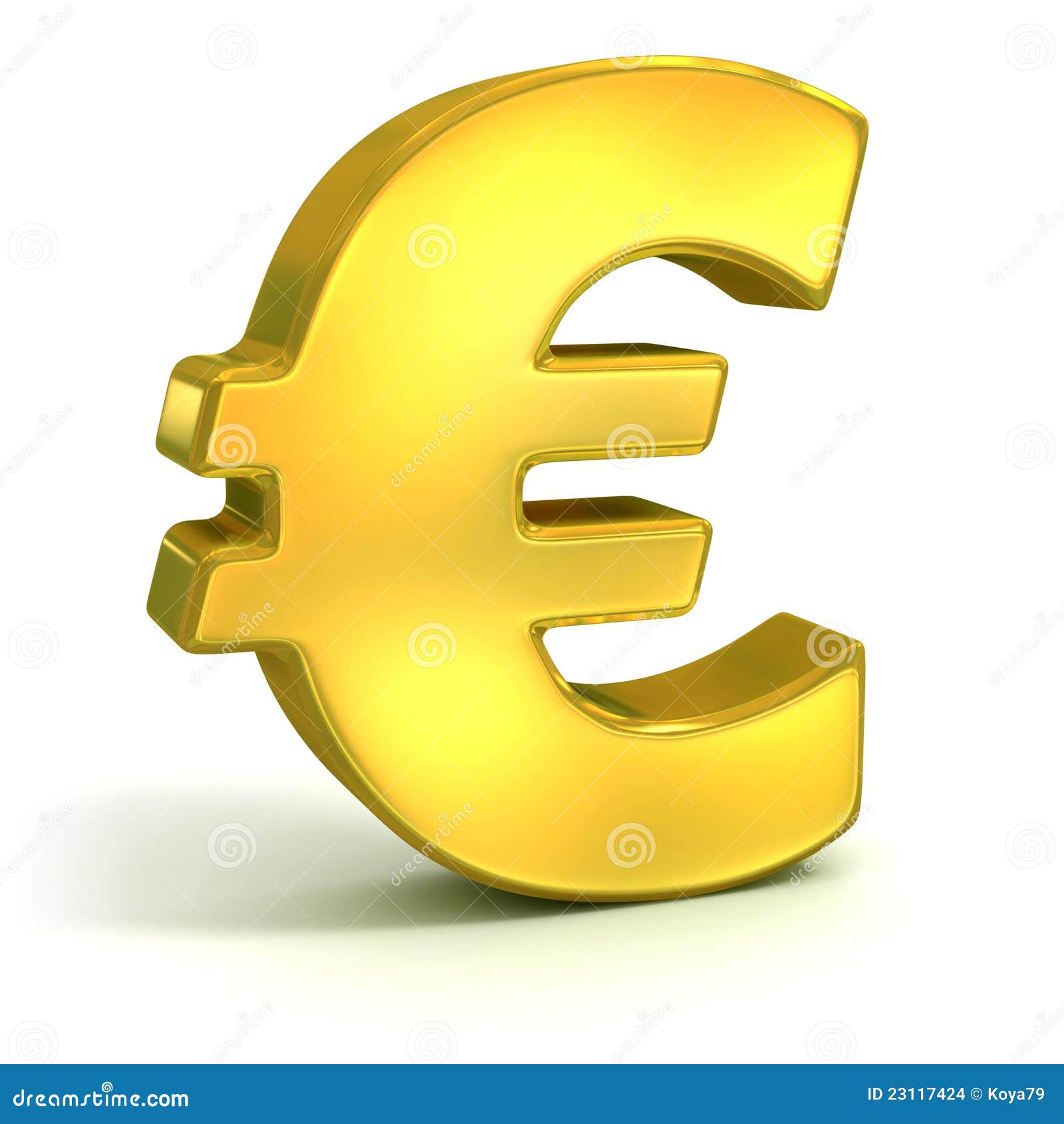 Símbolo de oro del euro 3d stock de ilustración. Ilustración de ...