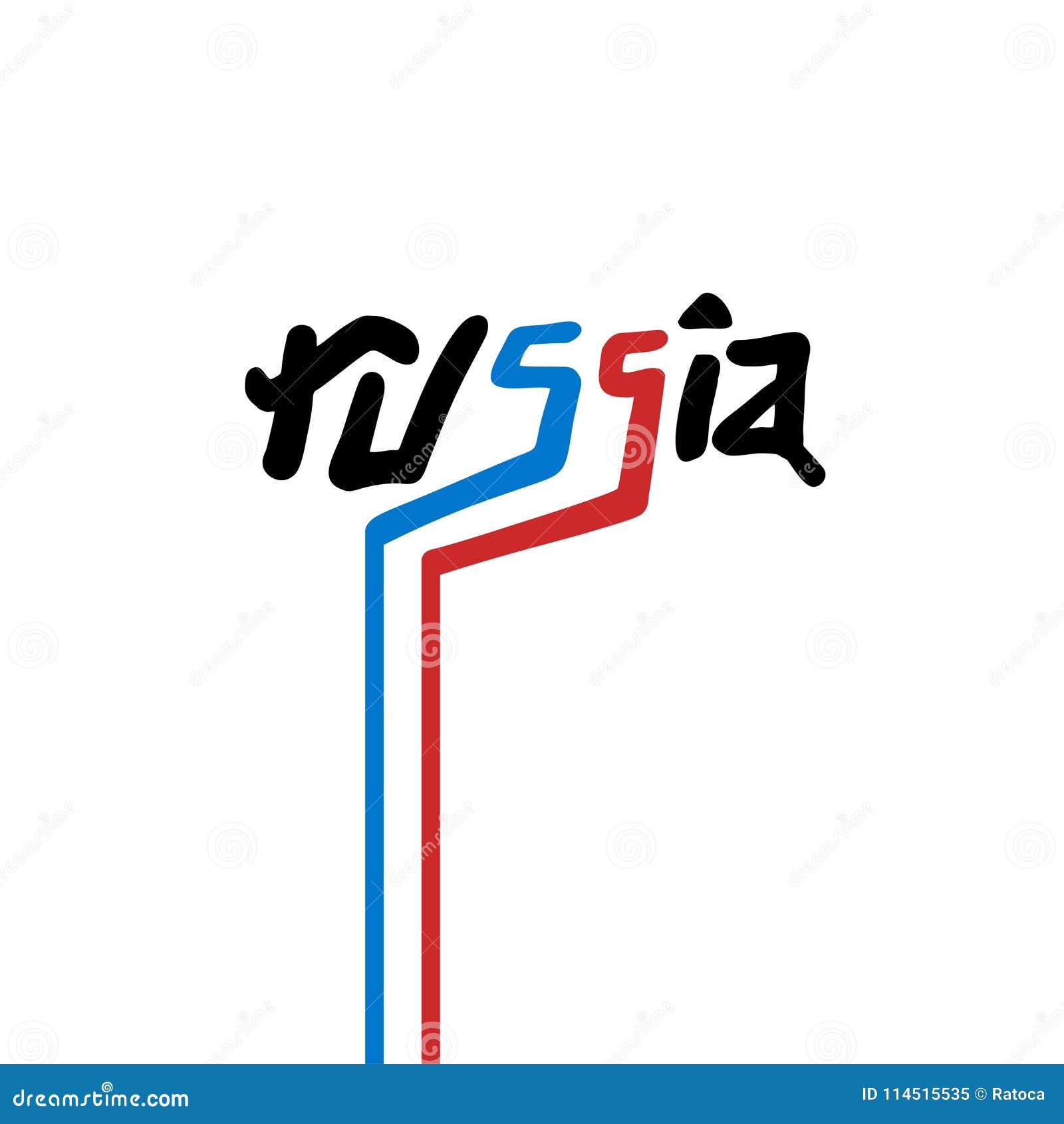 Símbolo de Rusia ilustración del vector. Ilustración de europa - 114515535