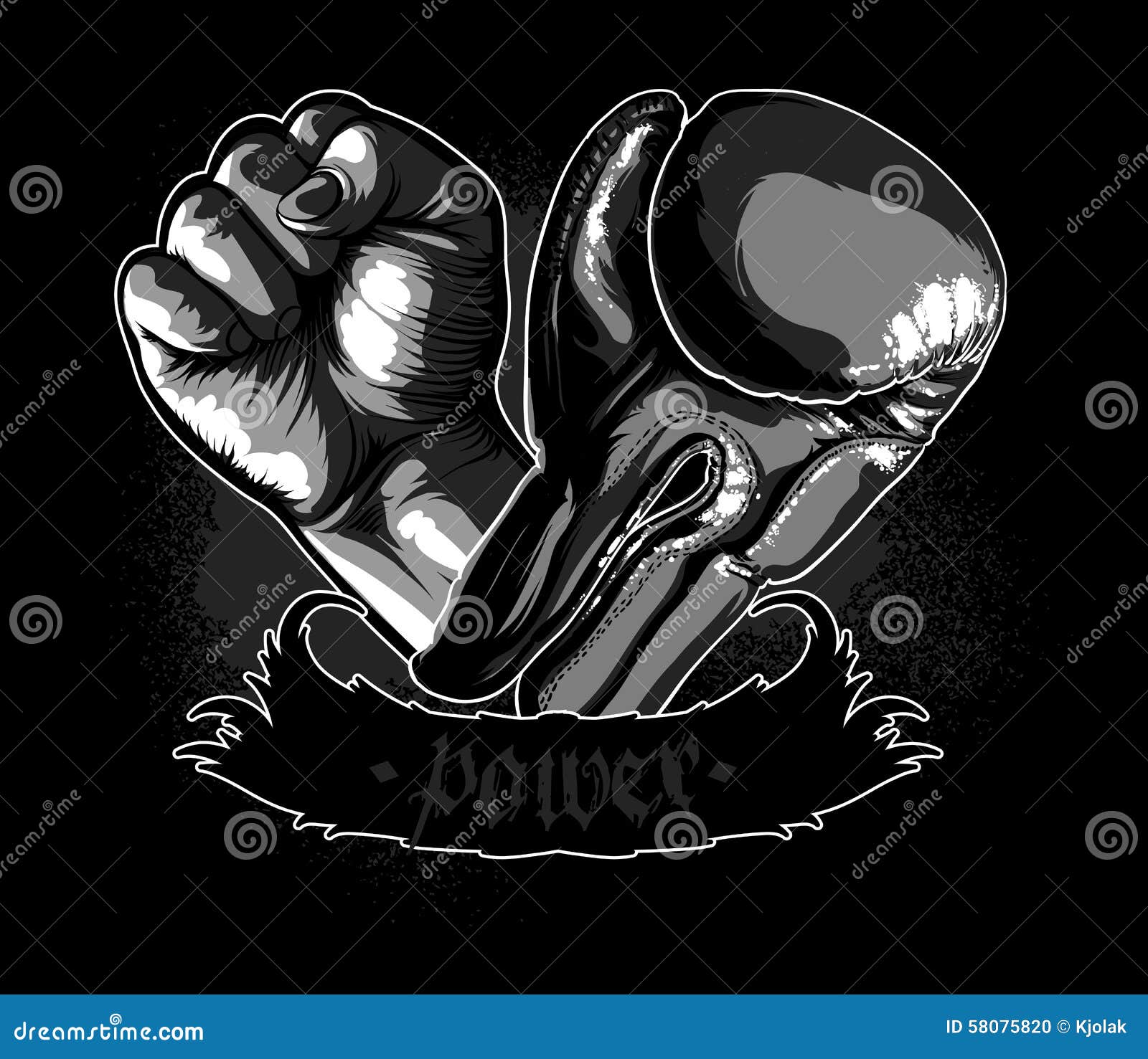 Símbolo Decorativo Do Poder Ilustração do Vetor - Ilustração de povos ...