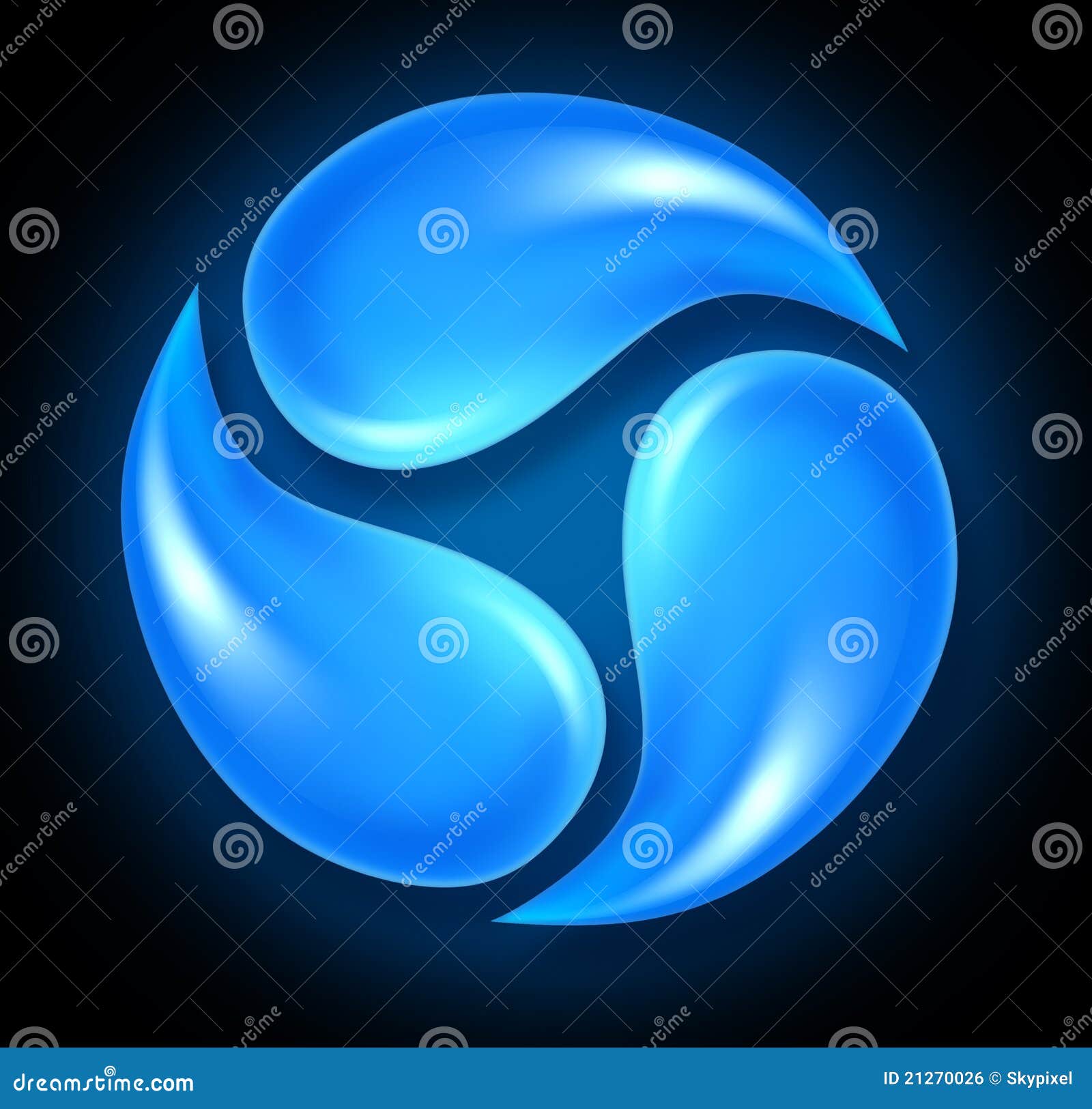 Símbolo del agua stock de ilustración. Ilustración de remolino - 21270026