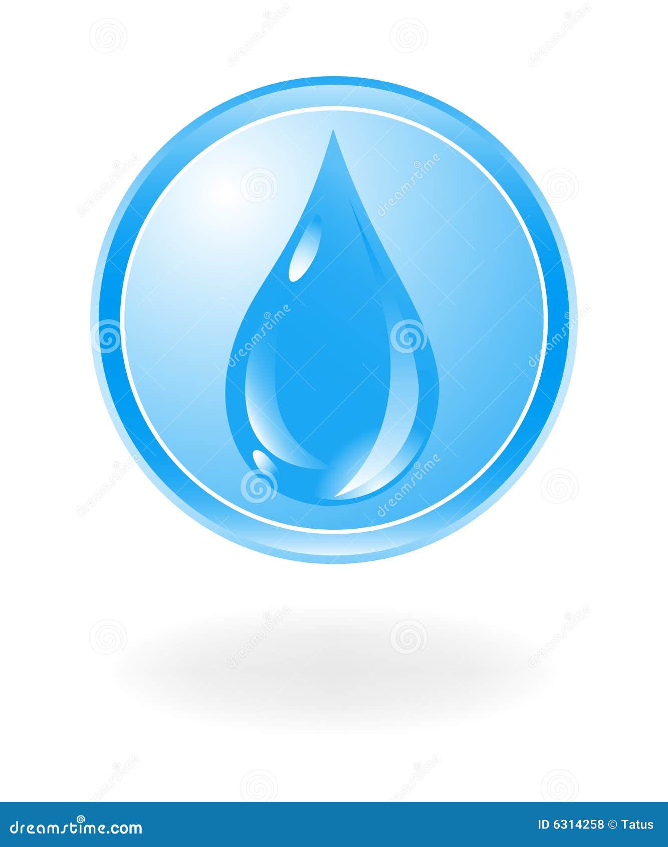 Símbolo del agua ilustración del vector. Ilustración de comer - 6314258