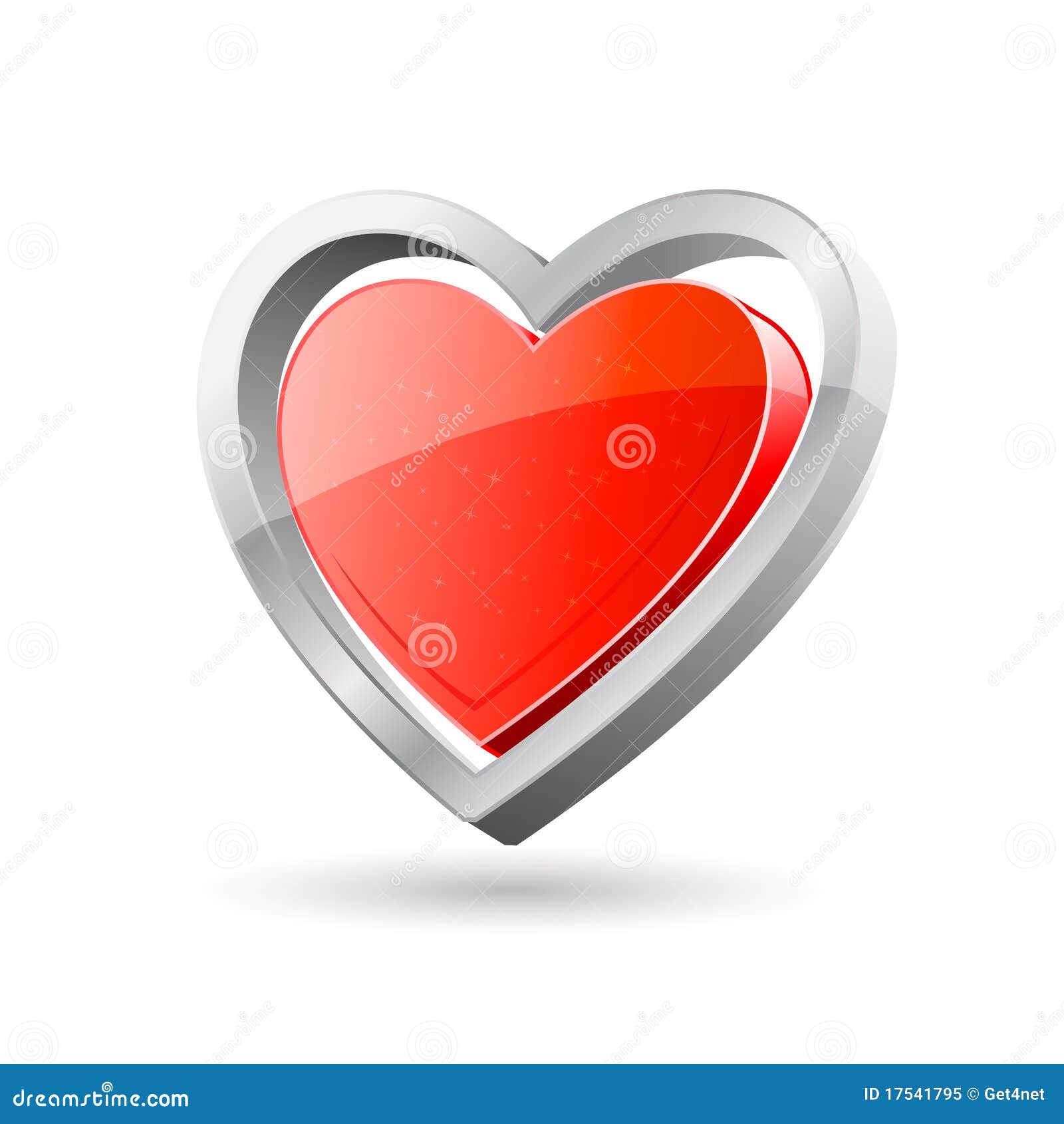 Símbolo del amor ilustración del vector. Ilustración de feliz - 17541795