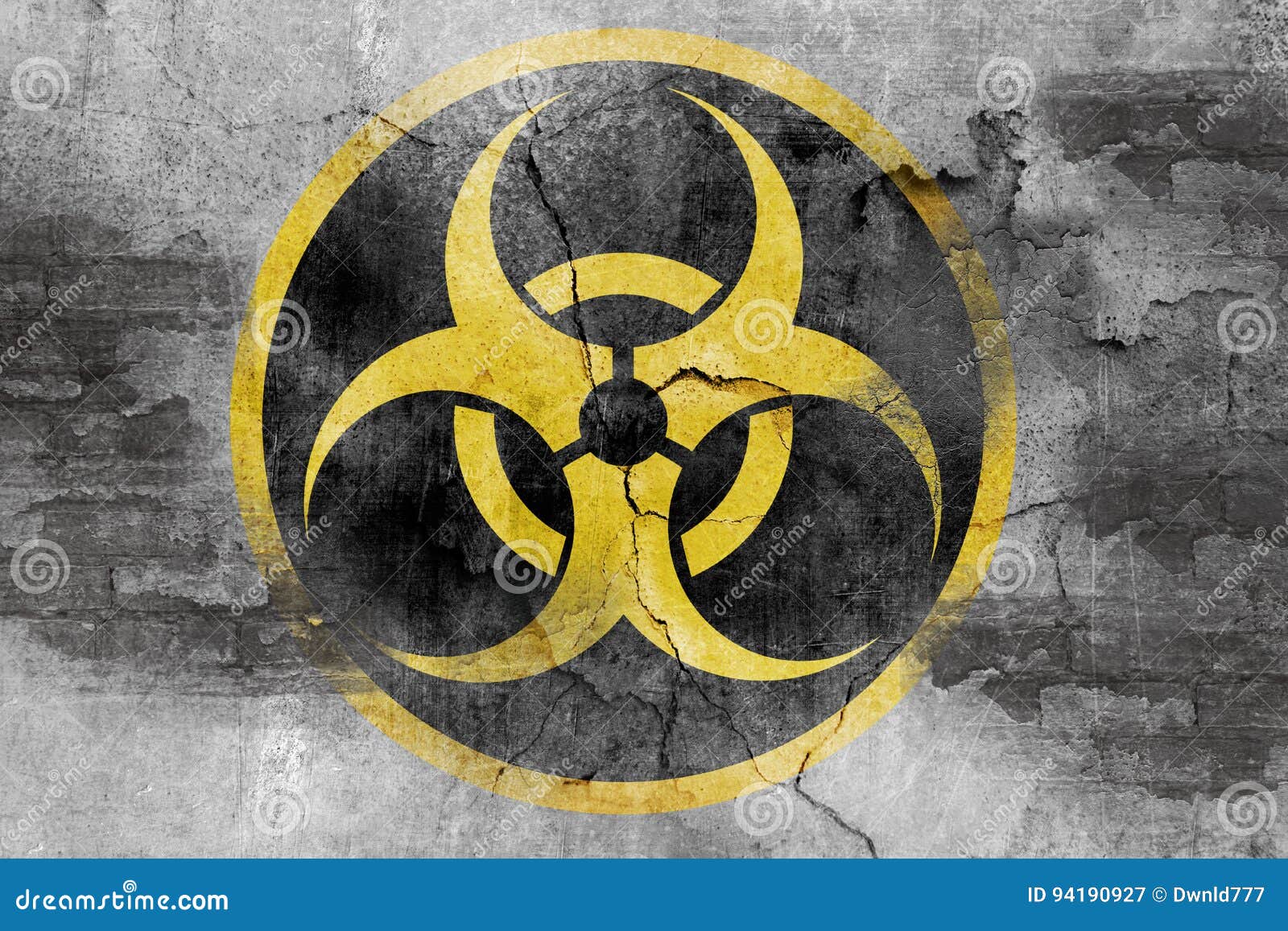 Símbolo Del Biohazard Del Grunge Stock de ilustración - Ilustración de ...