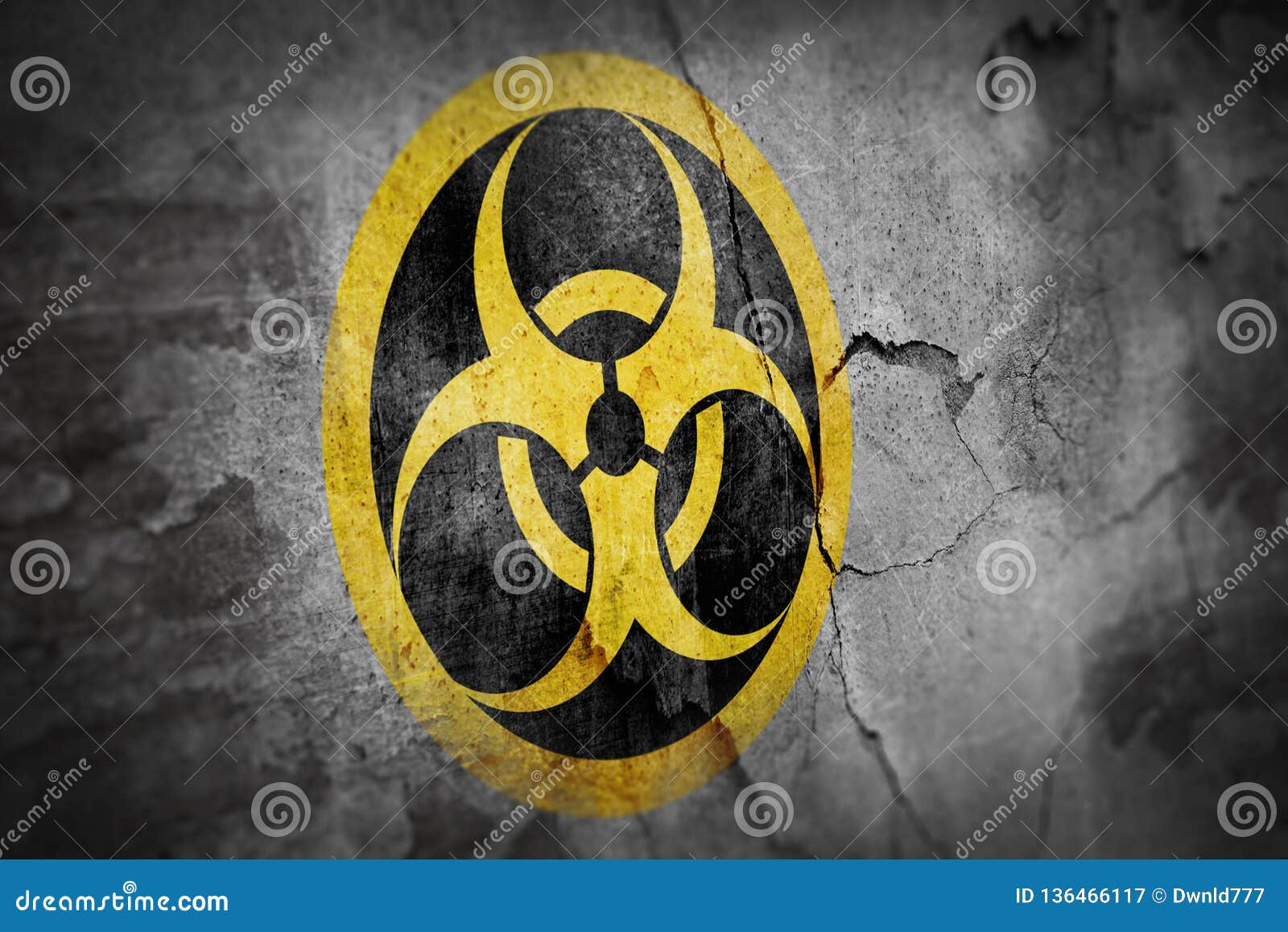 Símbolo Del Biohazard Del Grunge Stock de ilustración - Ilustración de ...