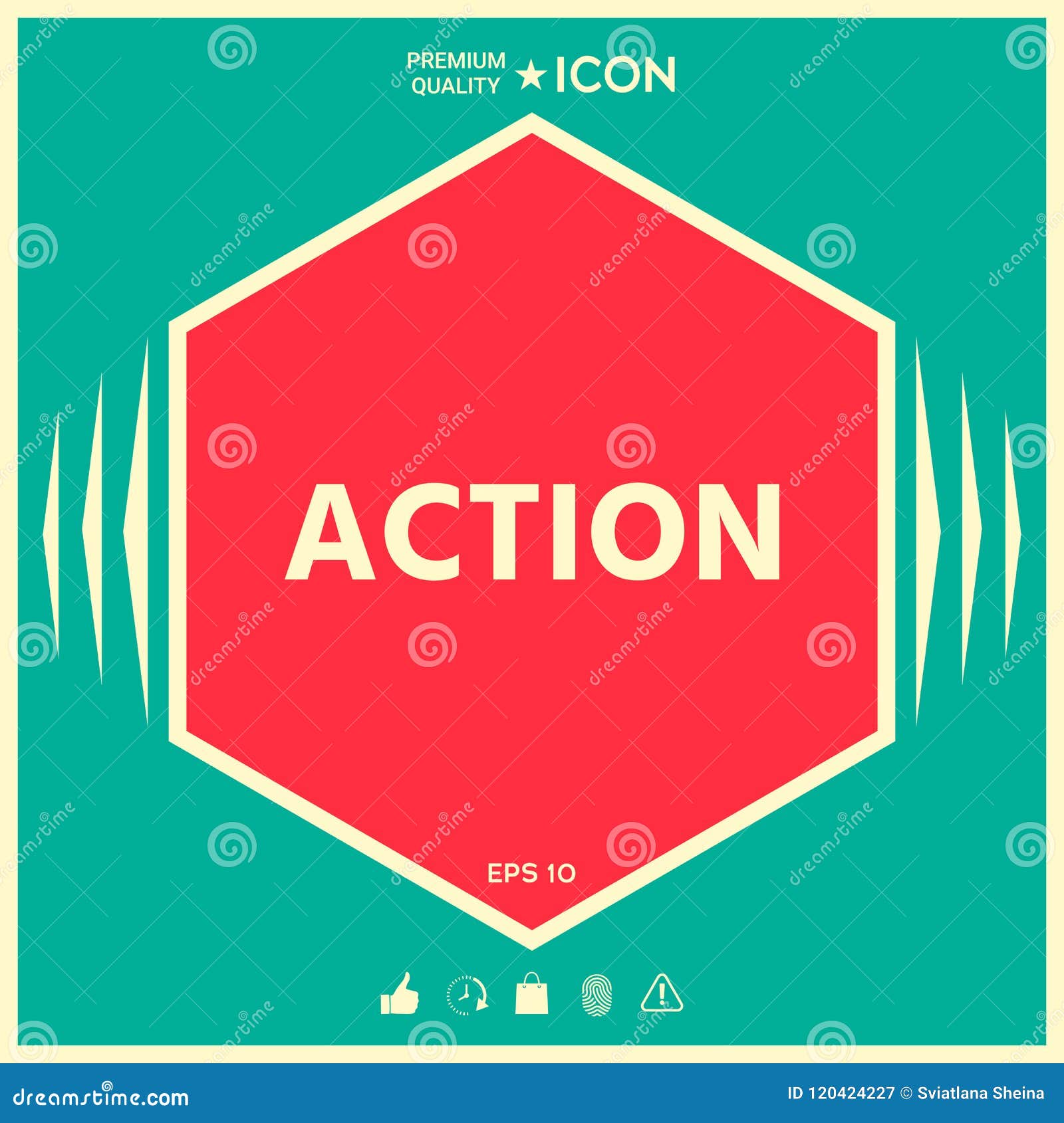 Símbolo Del Botón De La Acción Ilustración del Vector - Ilustración de ...