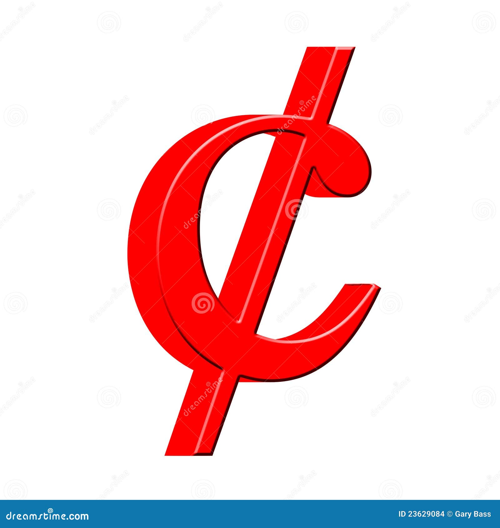 Símbolo del centavo 3D stock de ilustración. Ilustración de dinero ...