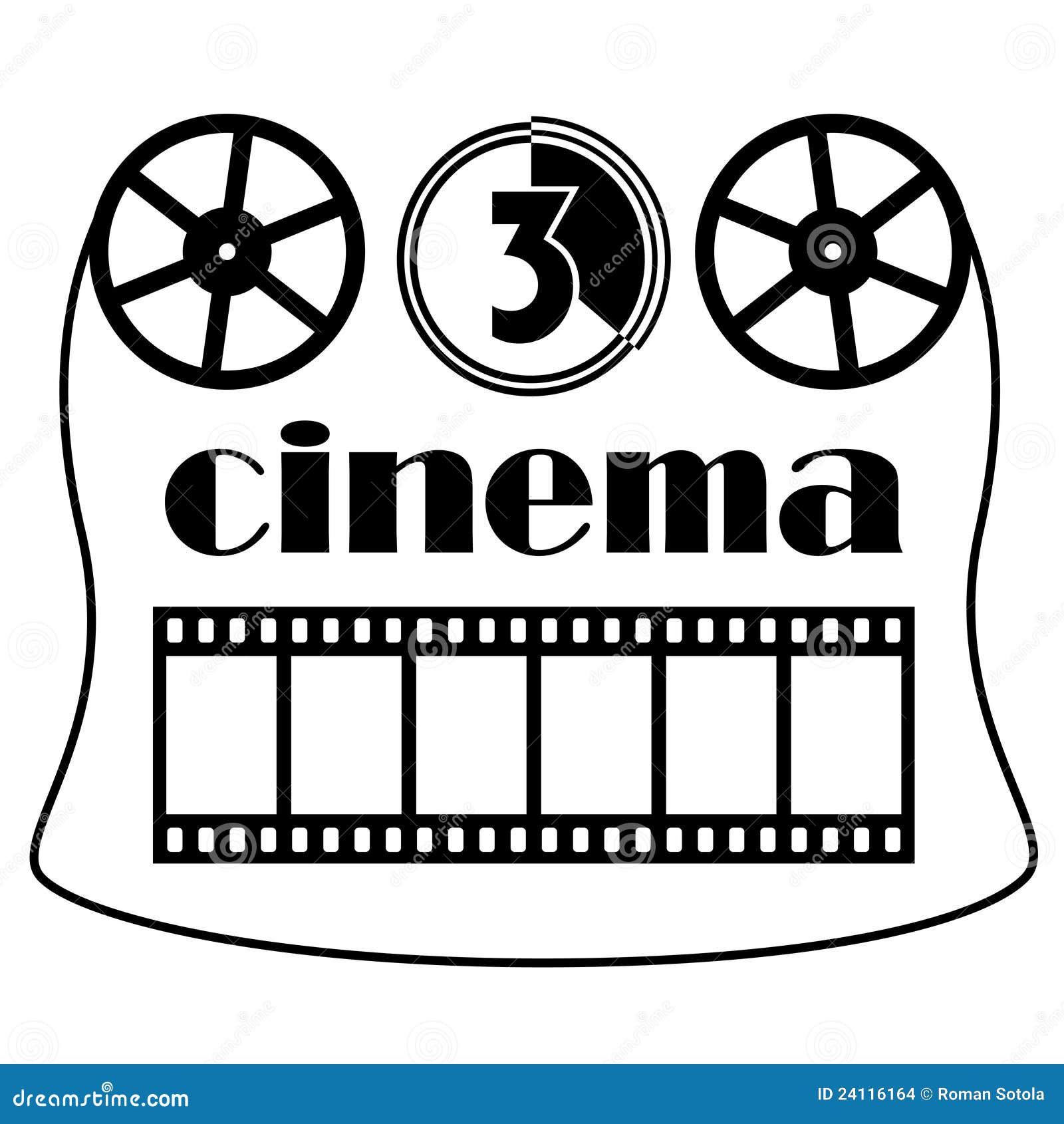 Símbolo del cine ilustración del vector. Ilustración de cine - 24116164