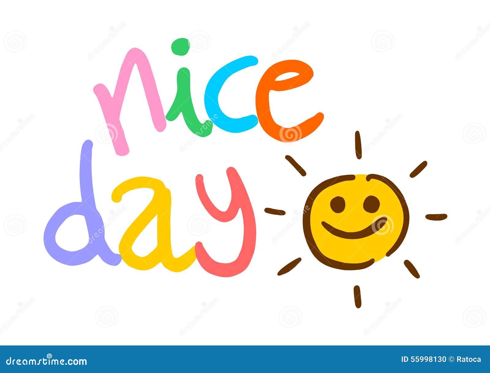 Símbolo del día agradable ilustración del vector. Ilustración de estilo ...