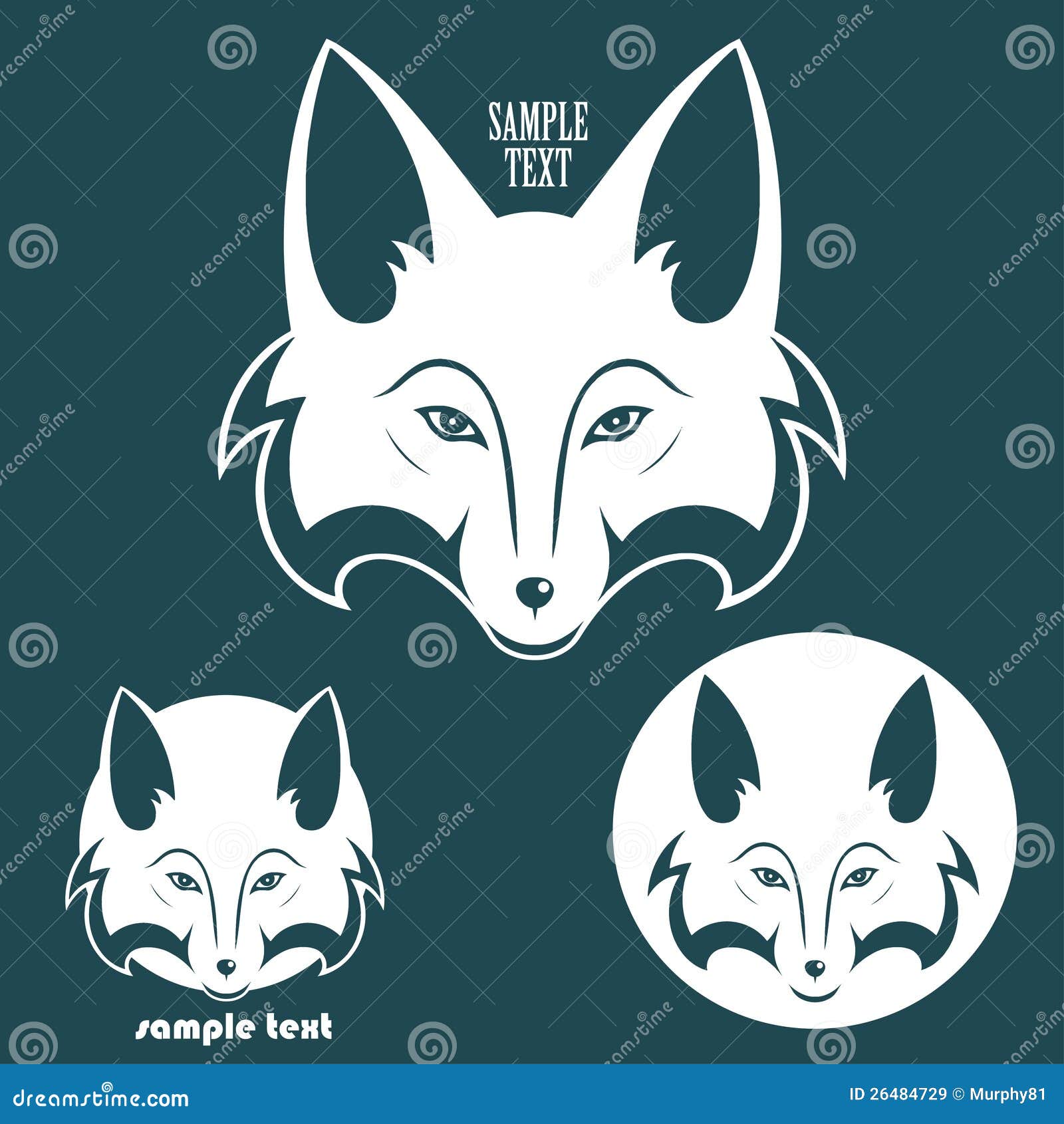 Símbolo del Fox ilustración del vector. Ilustración de emblema - 26484729