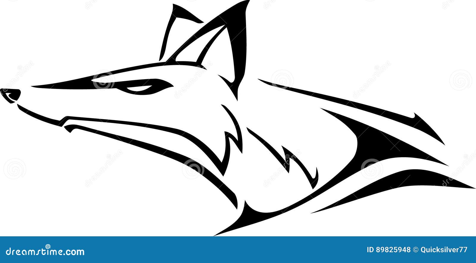 Símbolo del Fox ilustración del vector. Ilustración de despredador ...