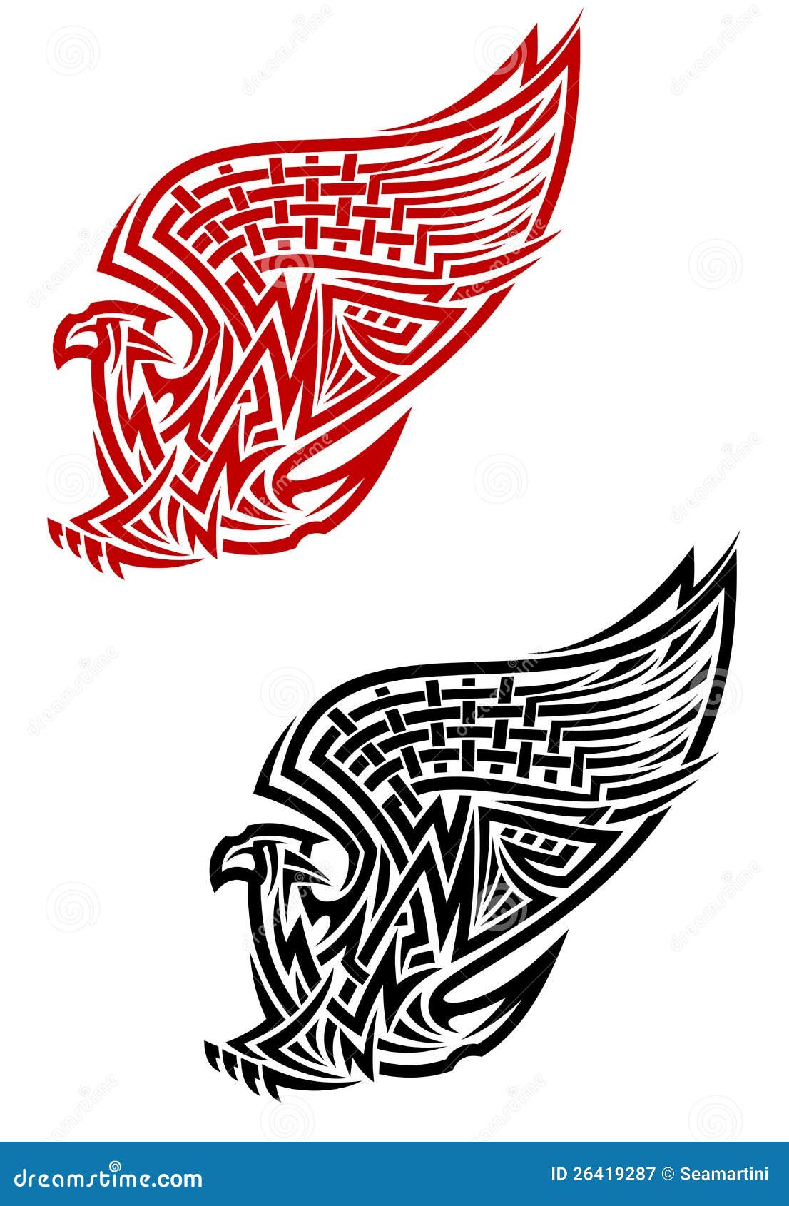 Símbolo Del Grifo En De Estilo Celta Ilustración del Vector ...