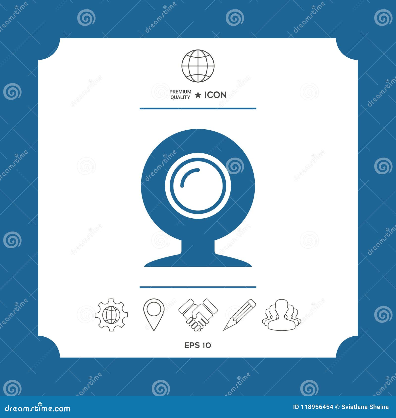 Símbolo Del Icono Del Webcam Ilustración del Vector - Ilustración de ...