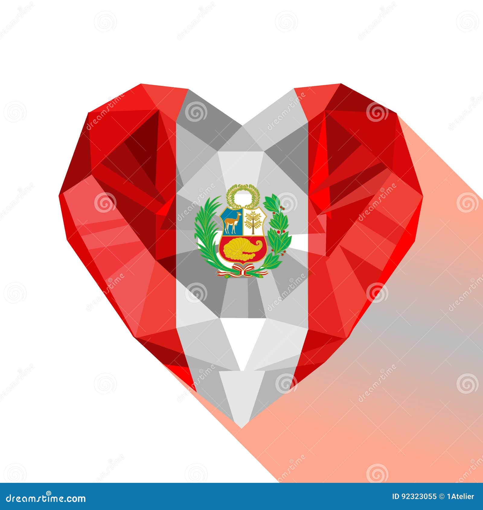 Símbolo Del Logotipo Del Amor Perú Ilustración del Vector - Ilustración ...
