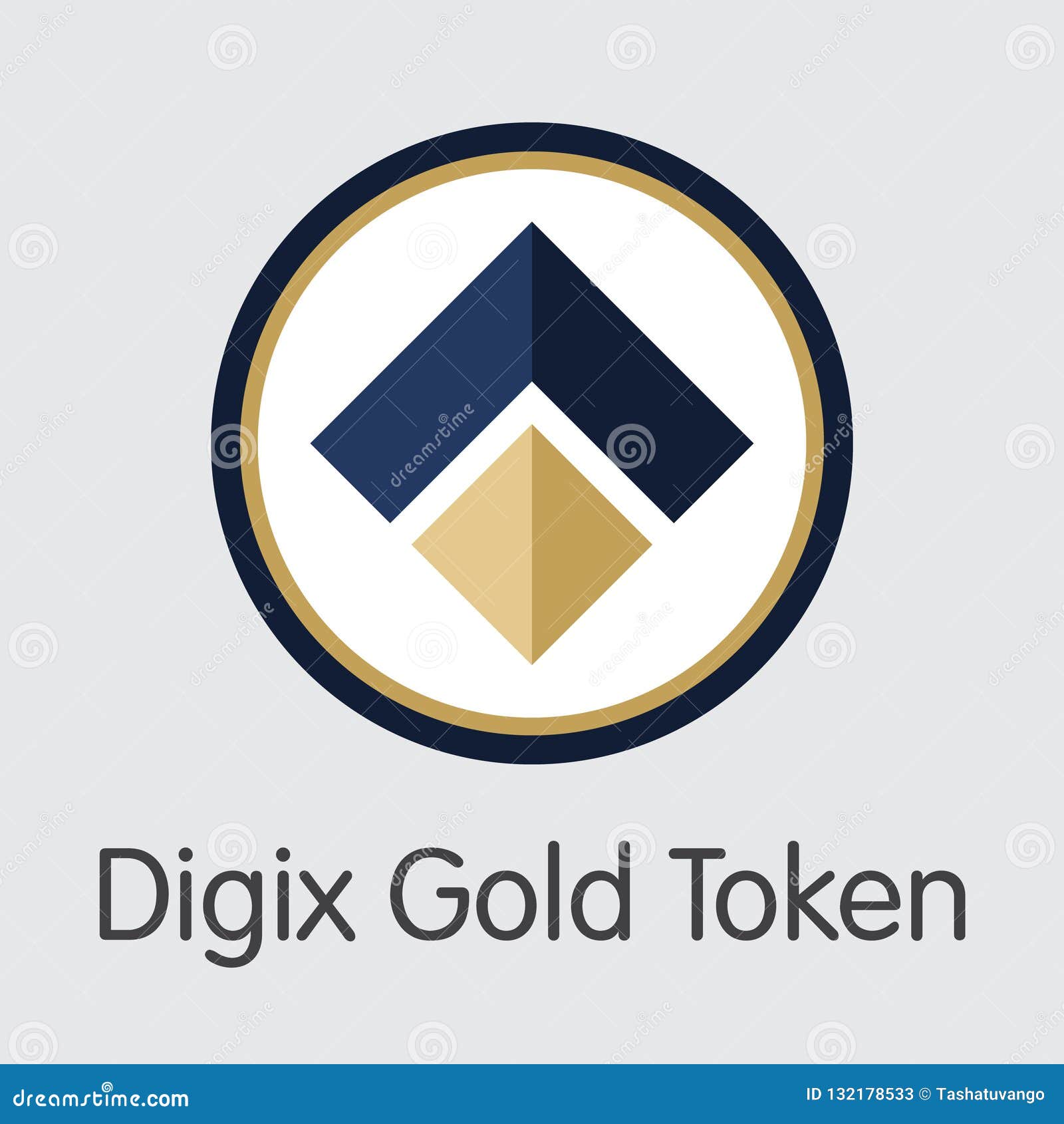 Símbolo Del Oro De Digix - Icono Del Vector De La Moneda De Digitaces ...
