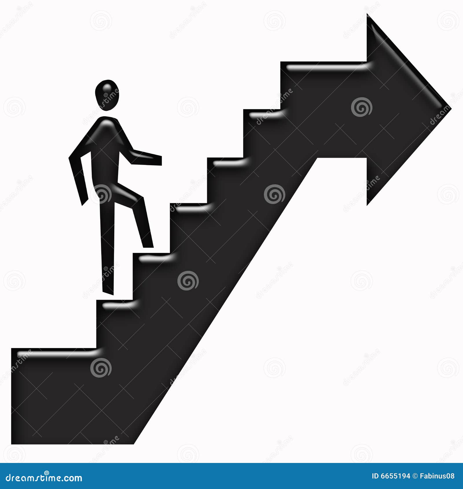 Símbolo Del Paso De Progresión Stock de ilustración - Ilustración de ...