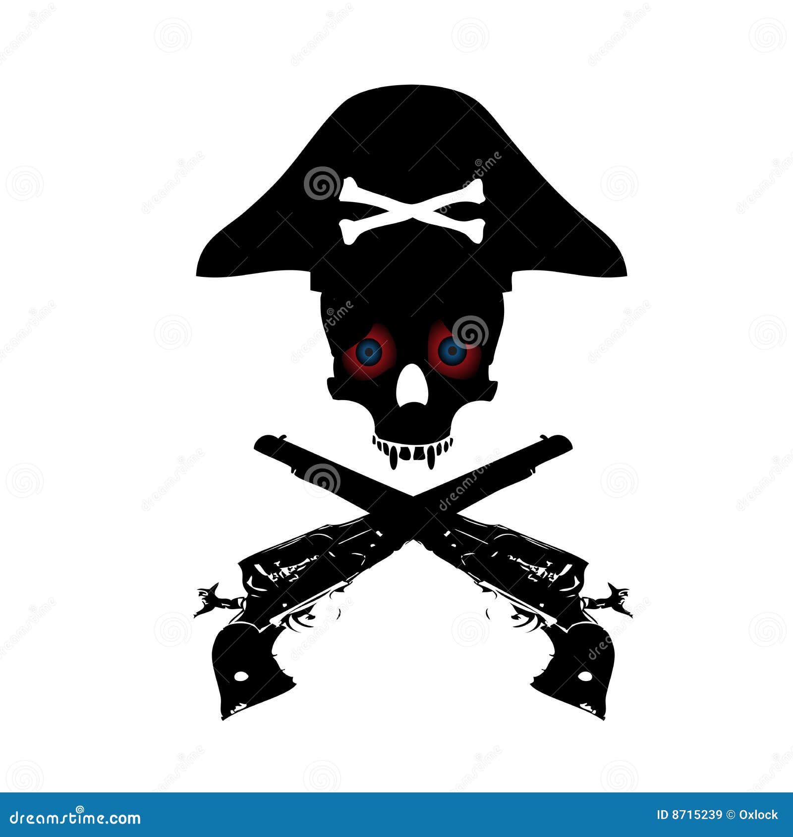 Símbolo del pirata ilustración del vector. Ilustración de corsario ...