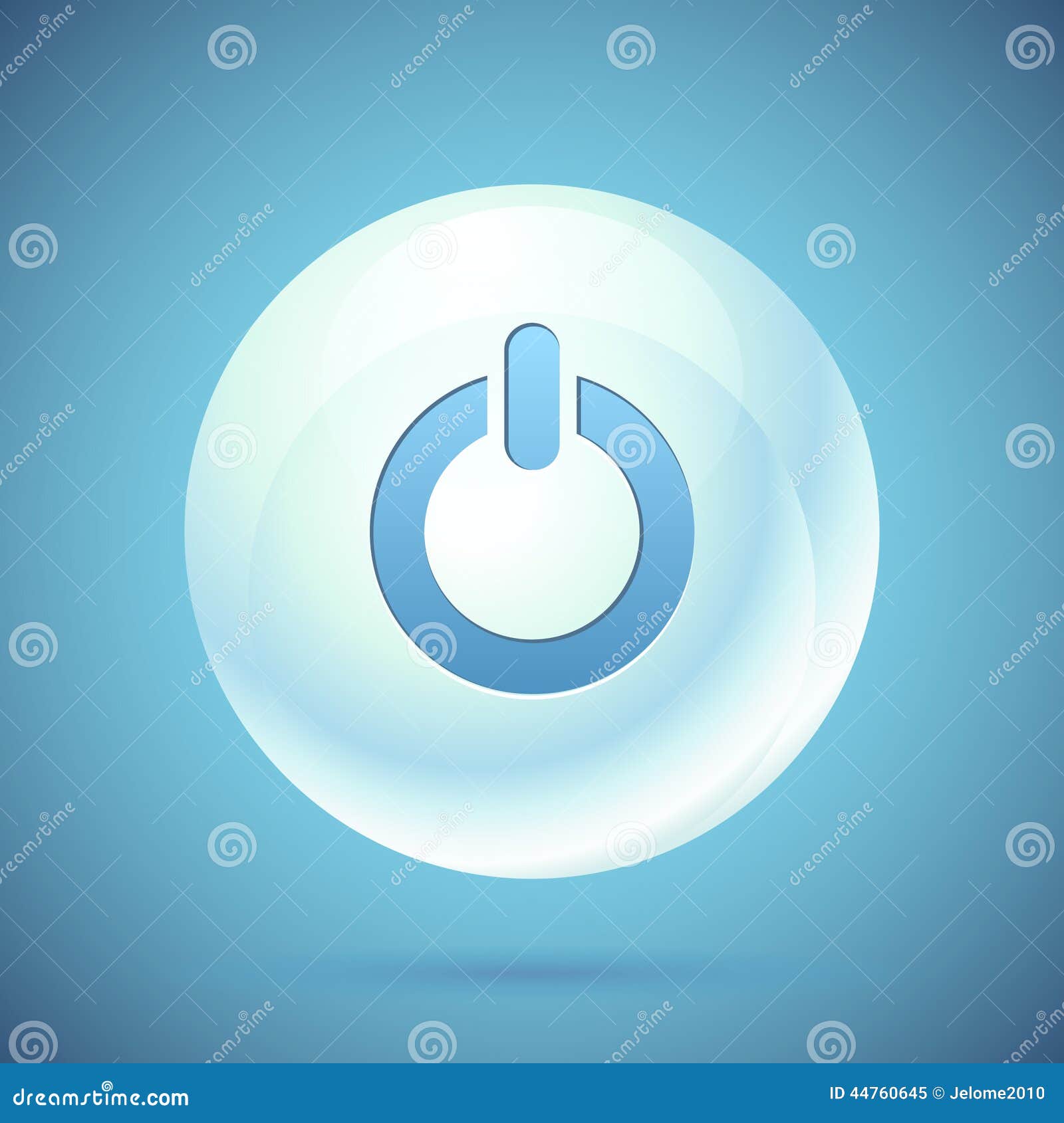 Símbolo del poder ilustración del vector. Ilustración de moderno - 44760645