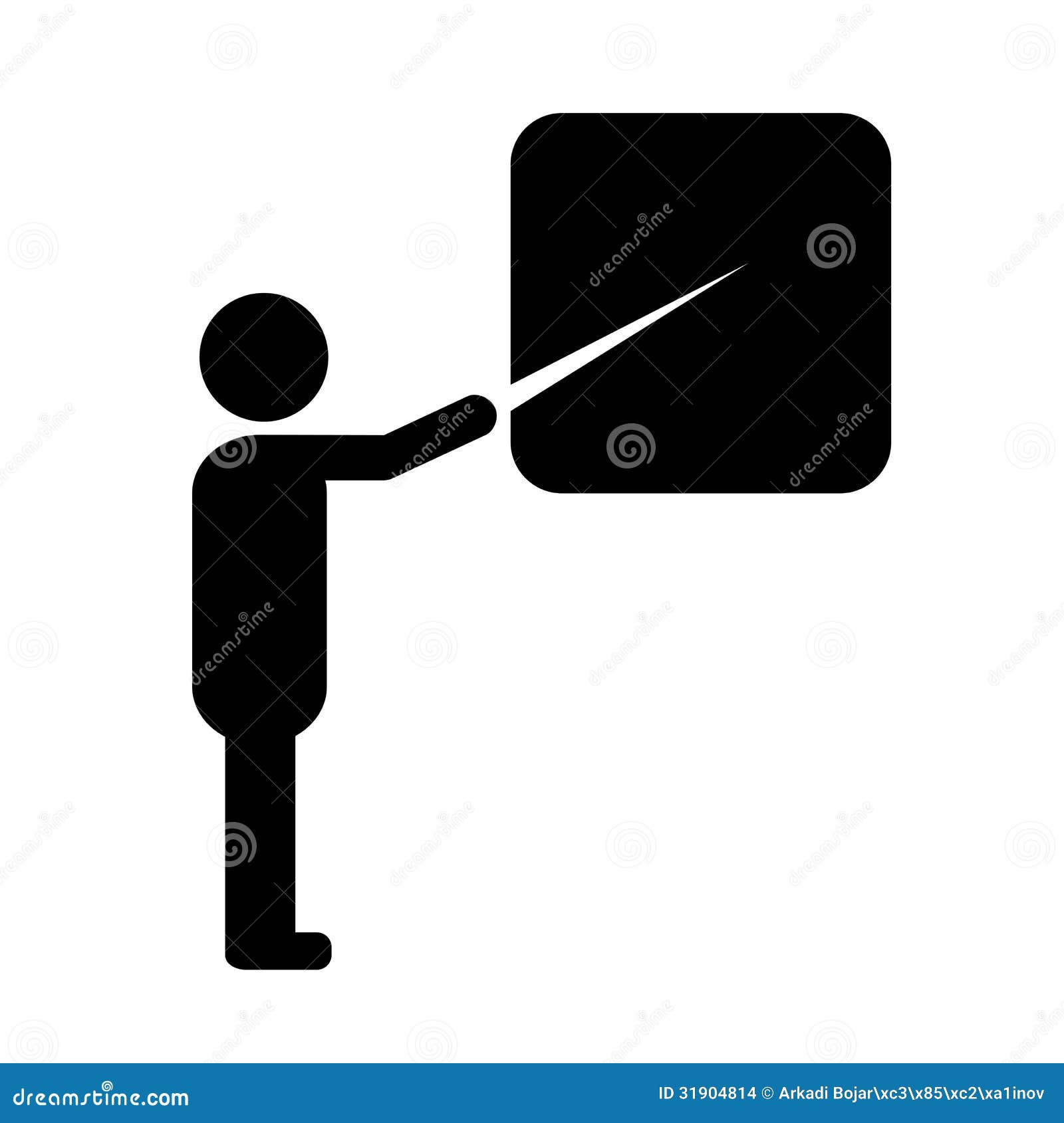 Símbolo Del Profesor Del Vector Ilustración del Vector - Ilustración de ...