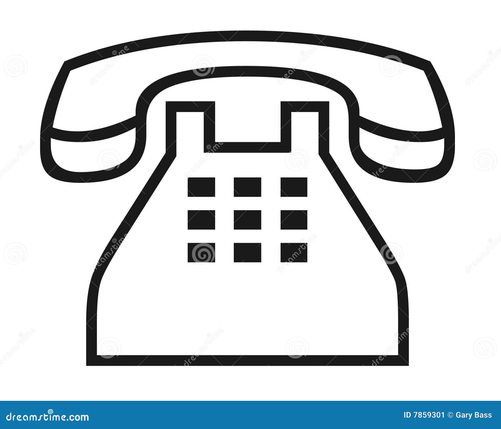 Símbolo del teléfono stock de ilustración. Ilustración de forma - 7859301