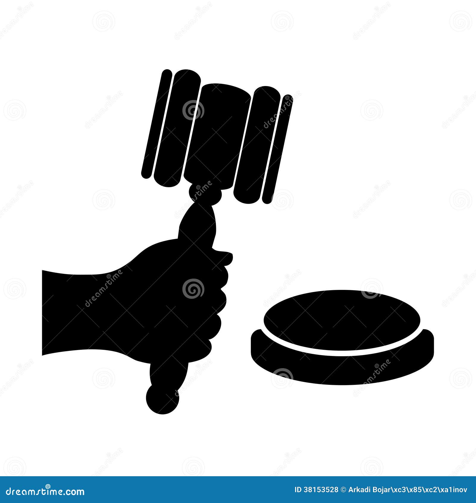 Símbolo Del Vector De La Subasta Ilustración del Vector - Ilustración ...