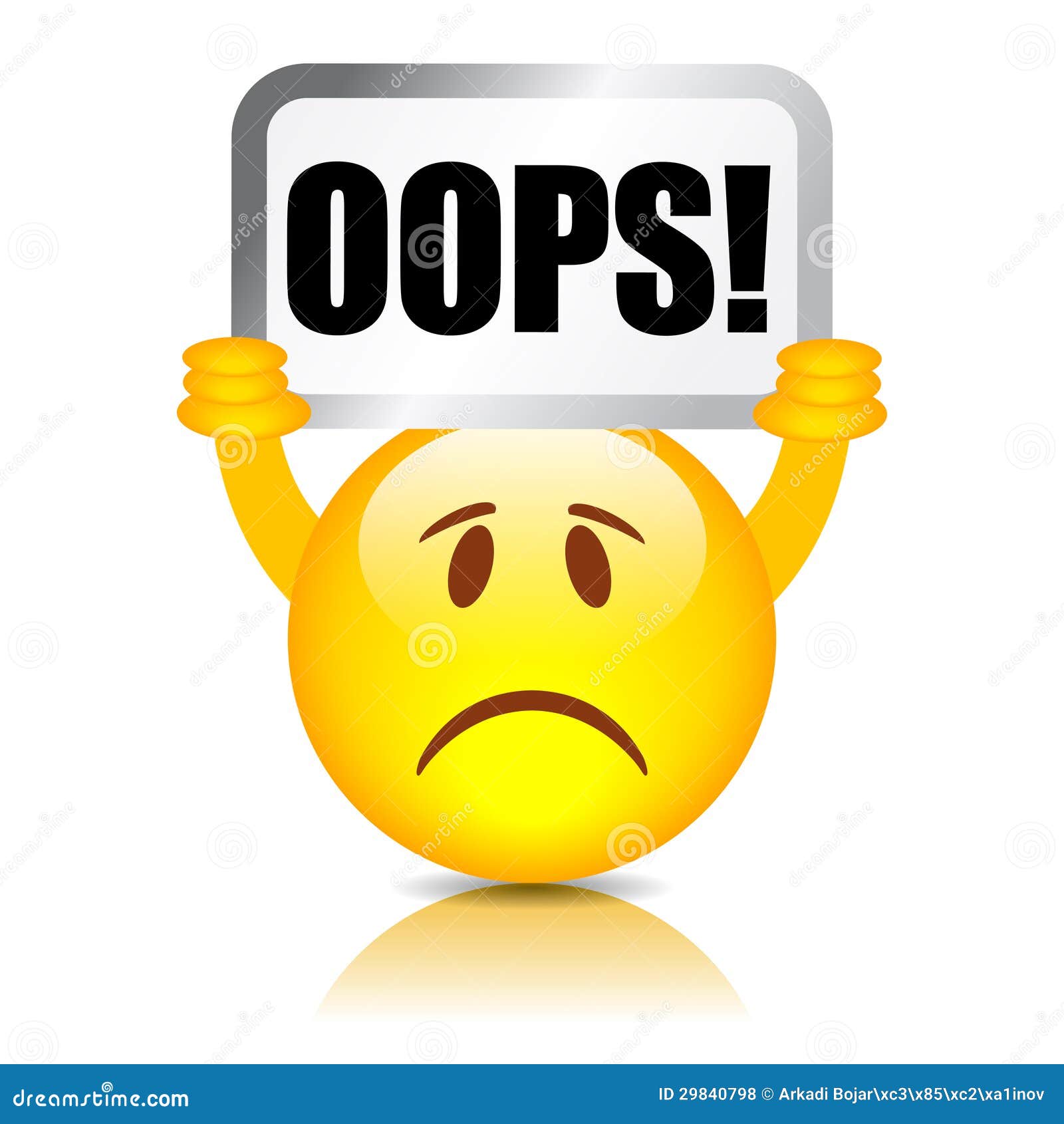 Símbolo del vector oops ilustración del vector. Ilustración de confuso ...