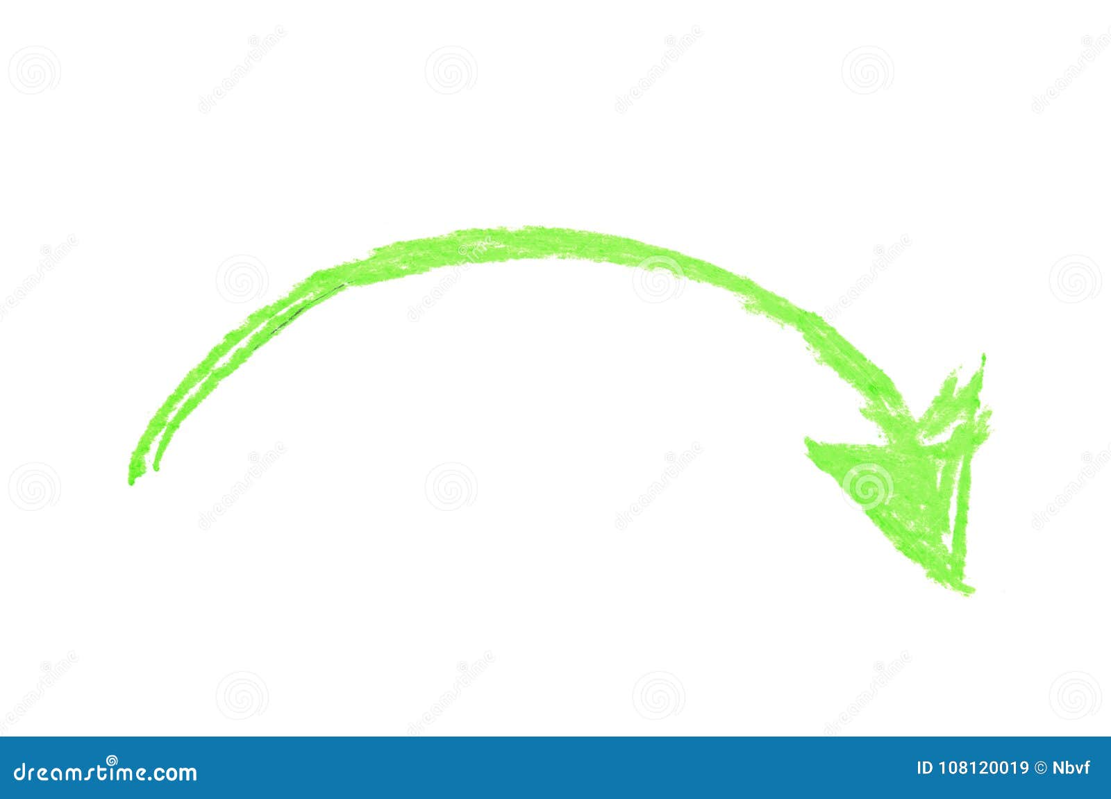 Símbolo Dibujado Mano De La Flecha Aislado Imagen de archivo - Imagen ...