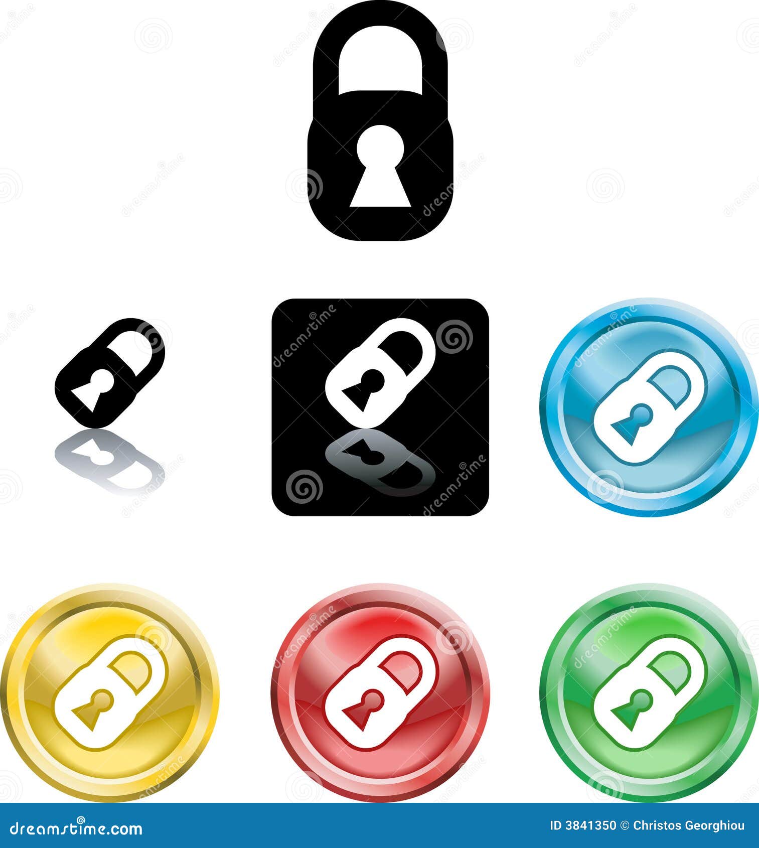 Símbolo Do ícone Do Cadeado Ilustração do Vetor - Ilustração de verde ...