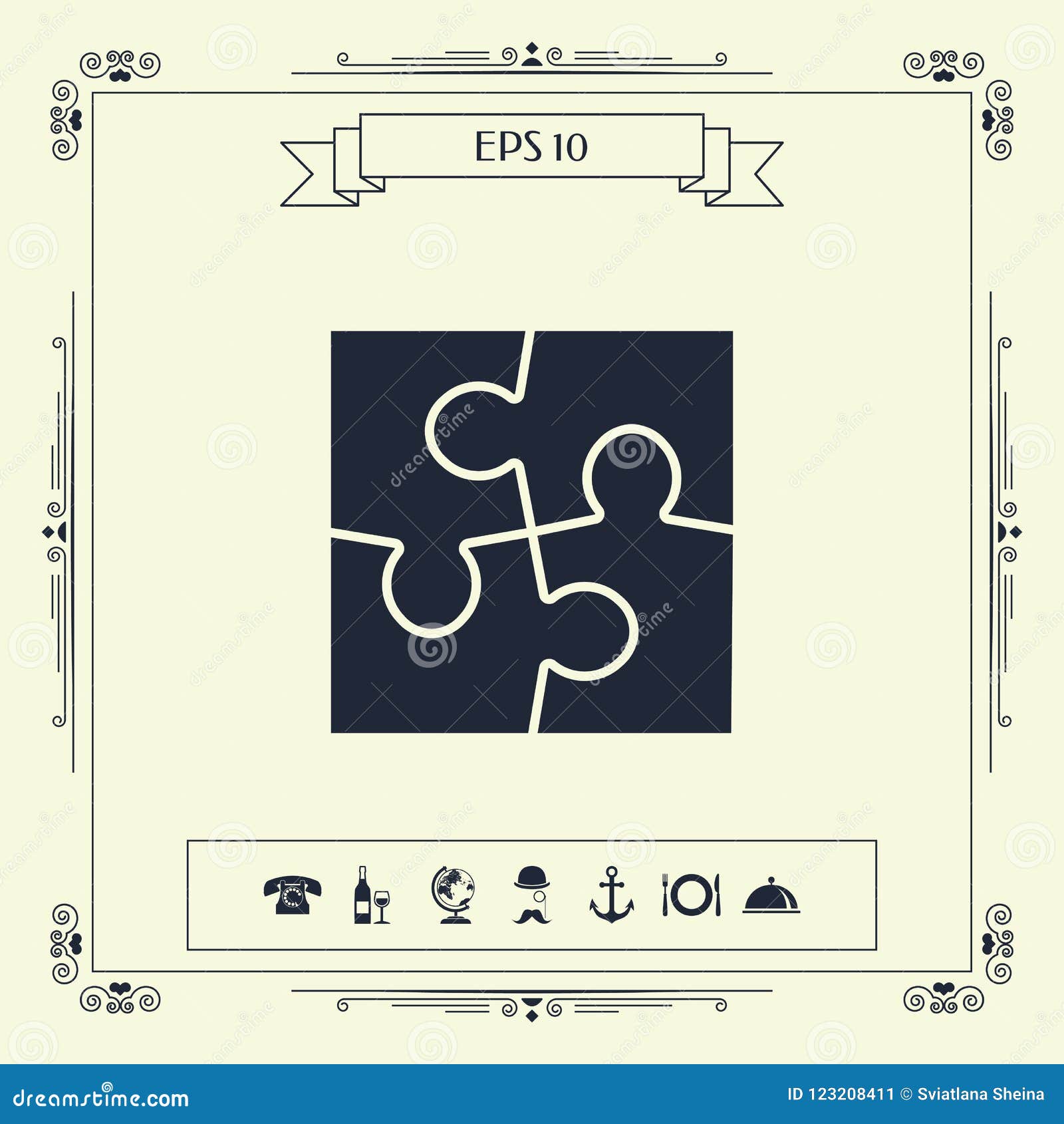 Símbolo do ícone do enigma foto editorial. Ilustração de elemento ...