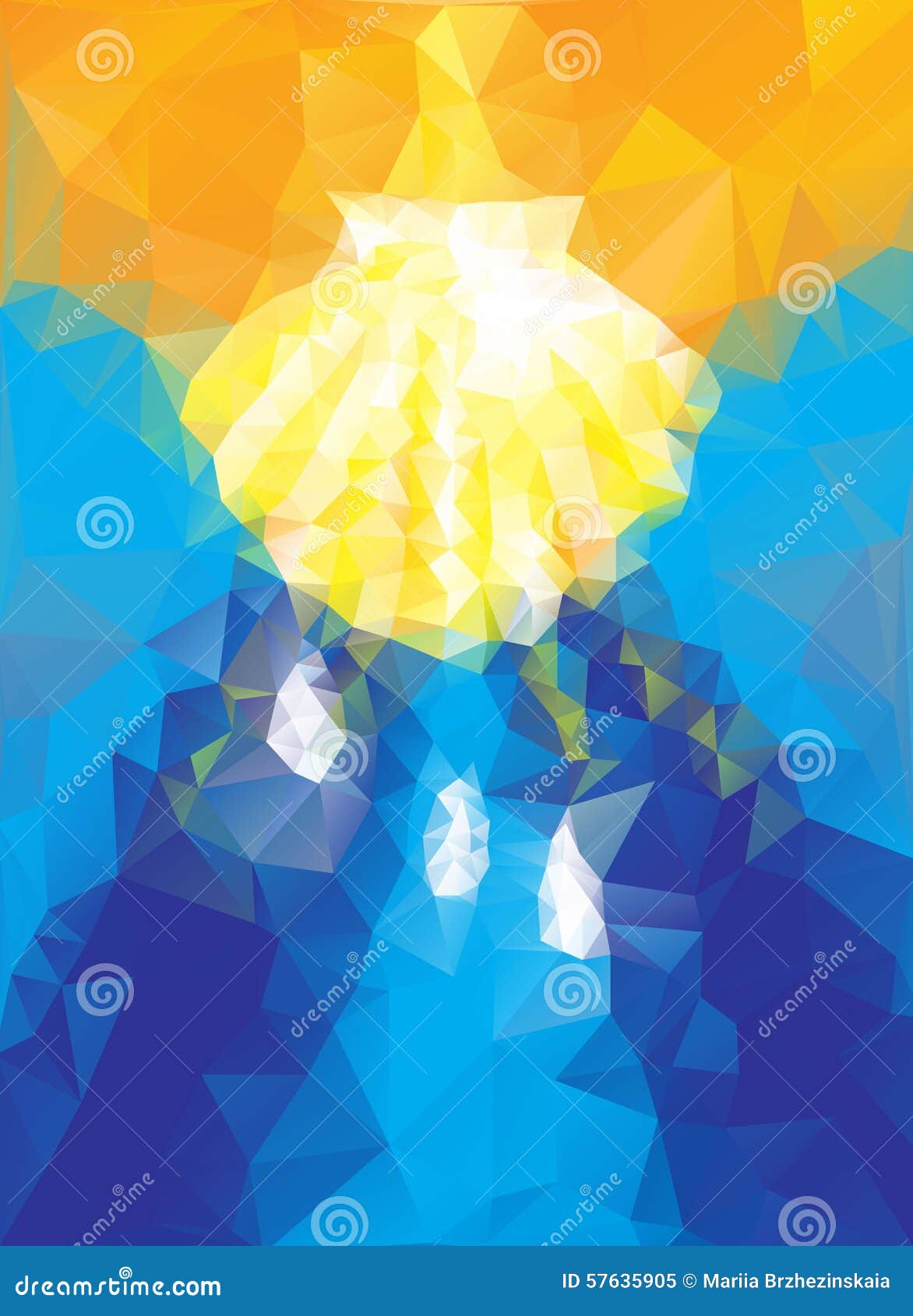 Símbolo Do Batismo No Estilo Triangular Ilustração Stock - Ilustração ...