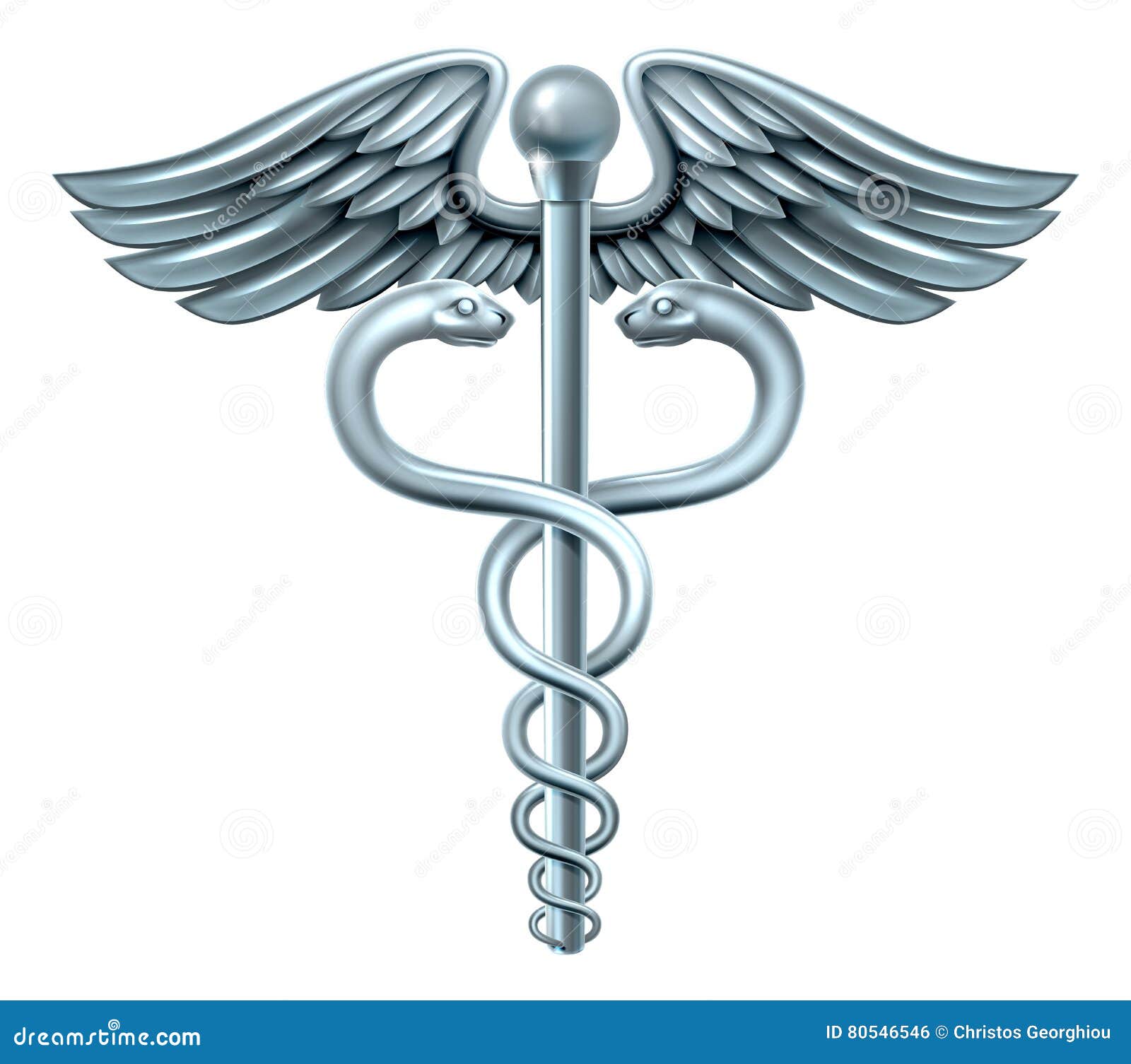 Símbolo do Caduceus ilustração do vetor. Ilustração de doutor - 80546546