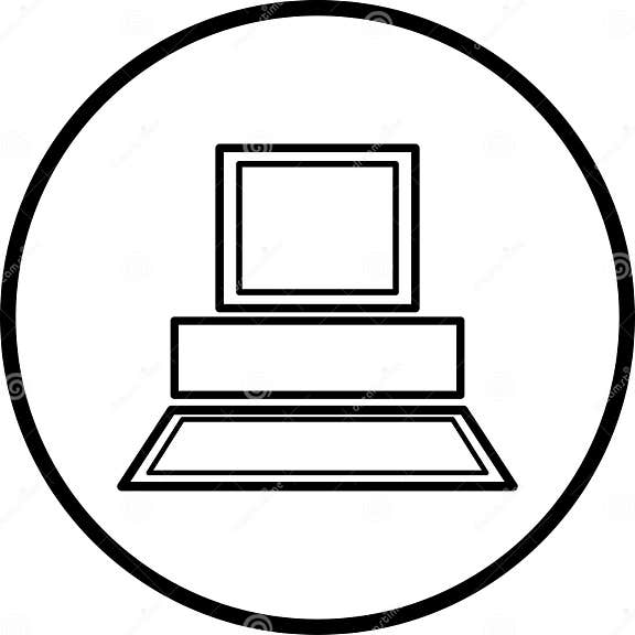 Símbolo do computador ilustração do vetor. Ilustração de teclado - 1774093