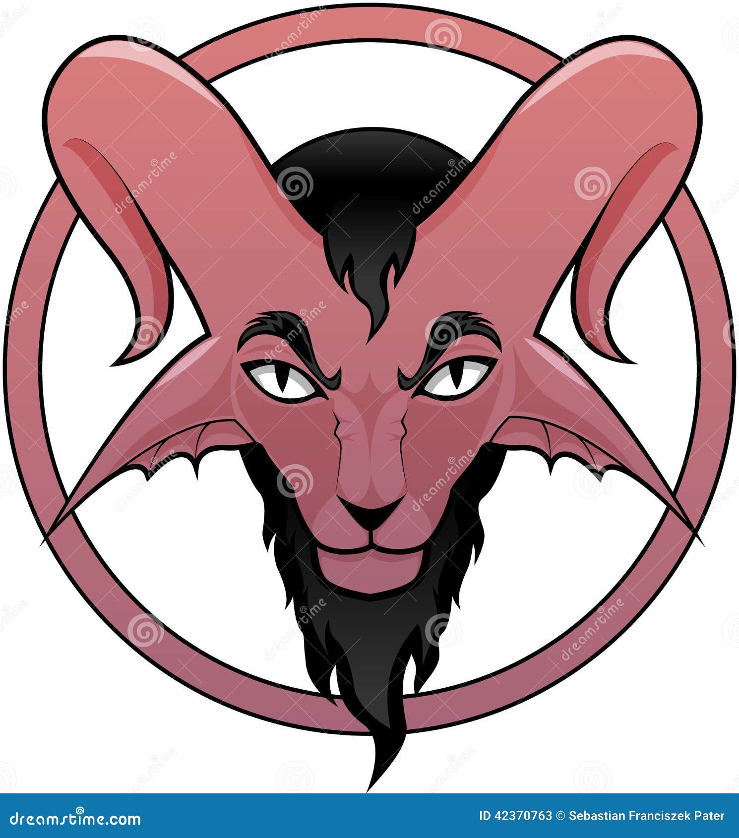 Símbolo do diabo ilustração do vetor. Ilustração de morte - 42370763