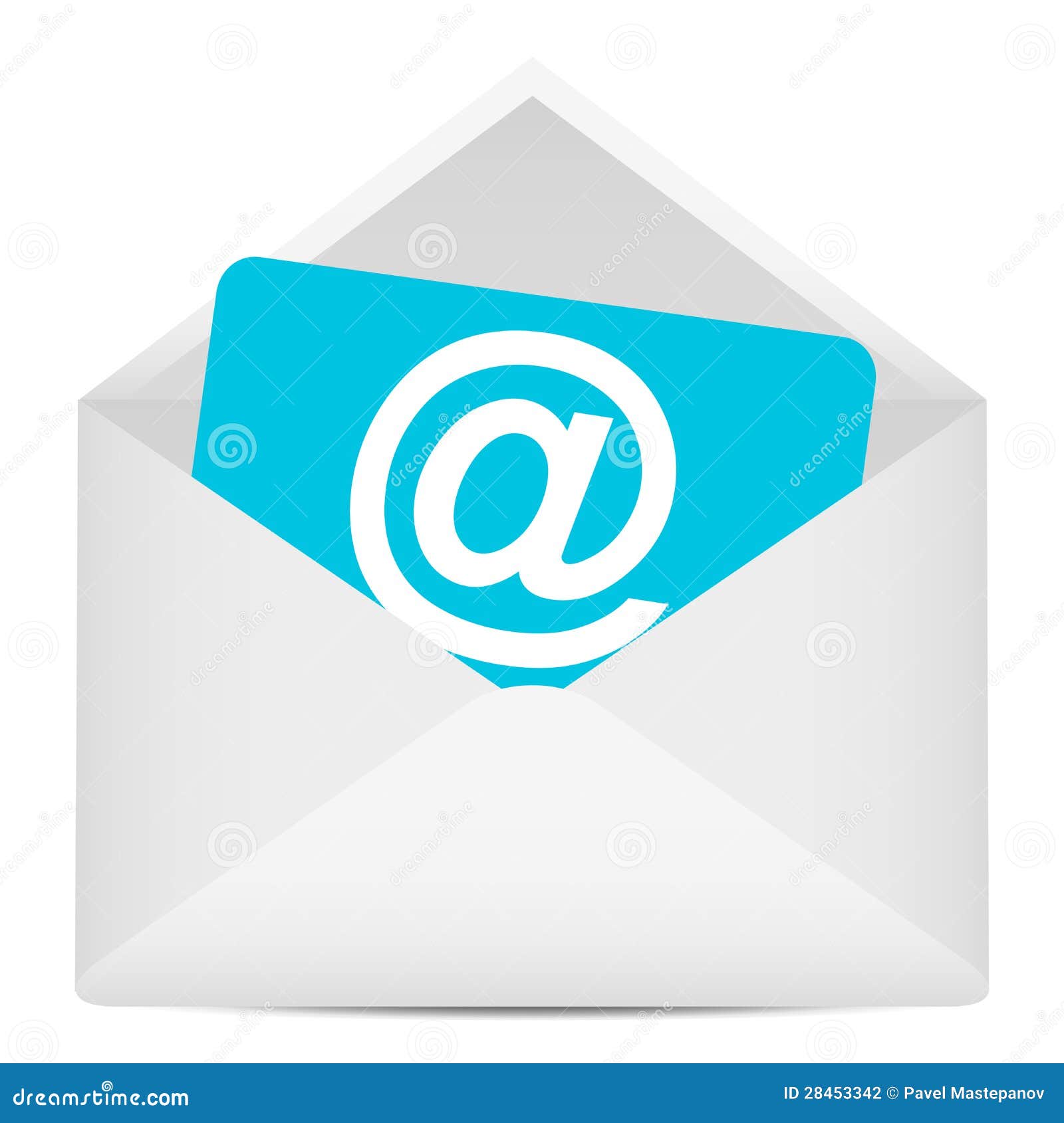 Símbolo do email ilustração do vetor. Ilustração de preto - 28453342