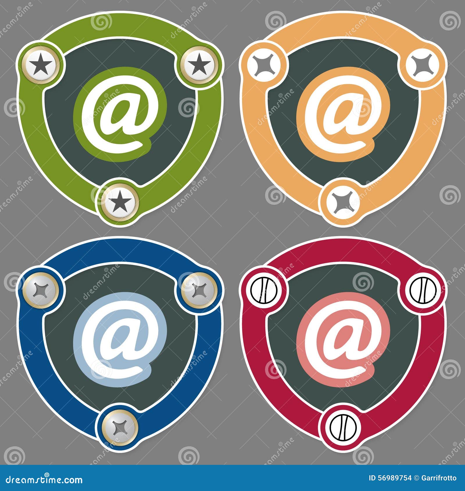 Símbolo do email ilustração do vetor. Ilustração de azul - 56989754