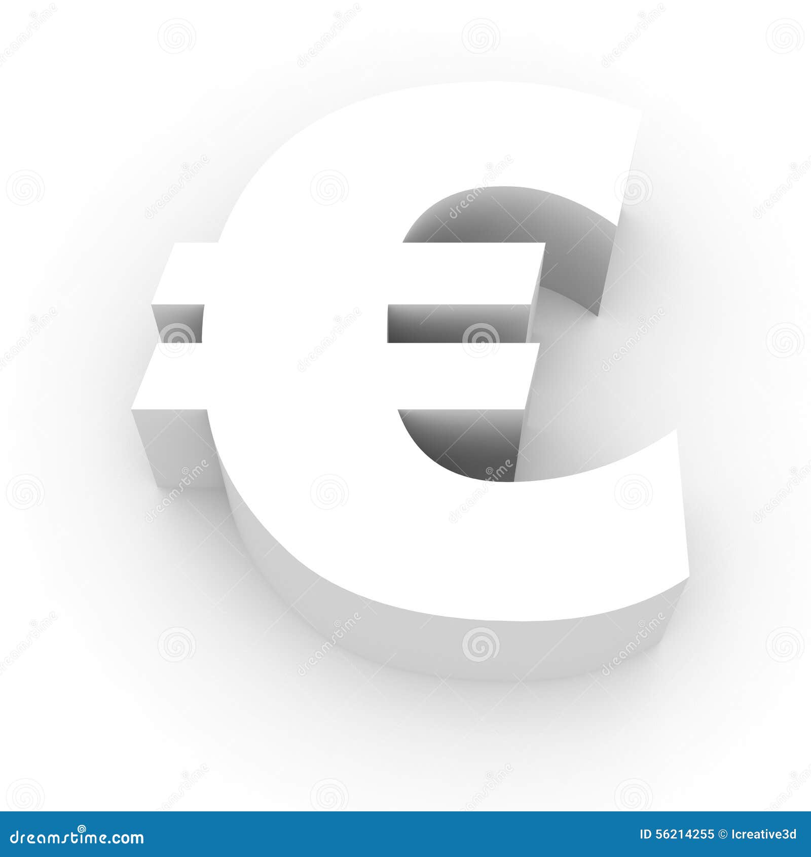 Símbolo Do Euro No Fundo Branco Ilustração Stock - Ilustração de ...