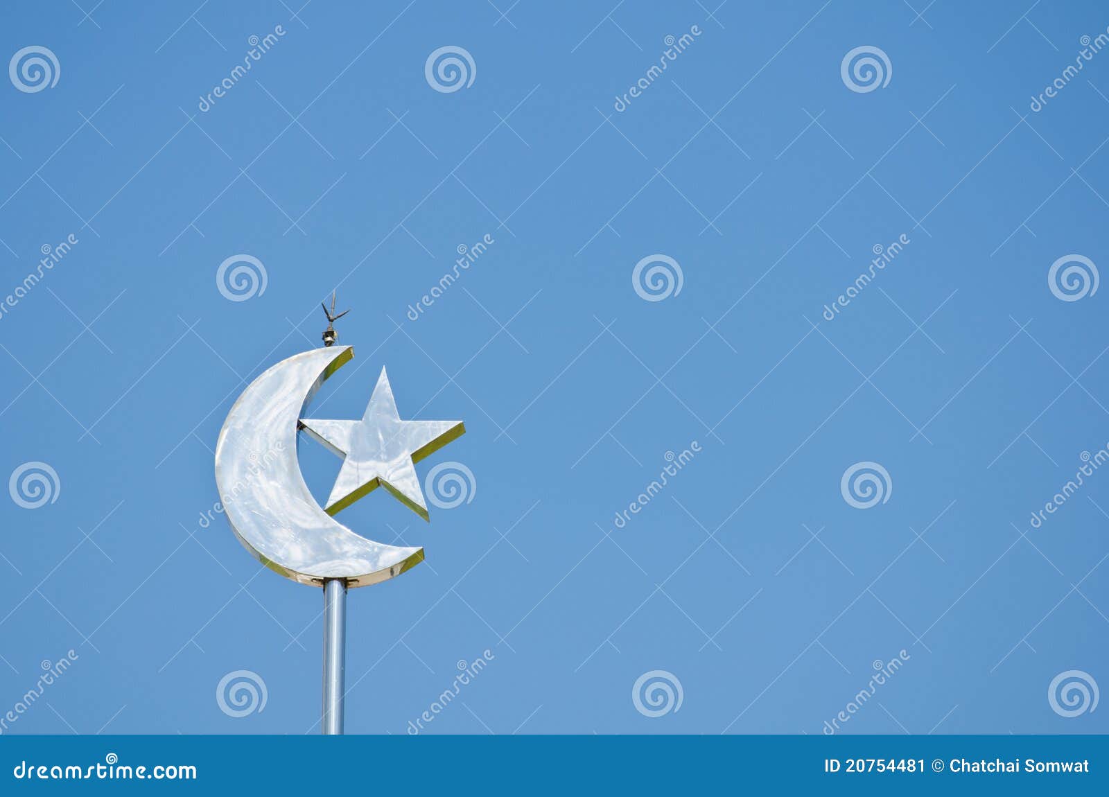 Símbolo do Islão imagem de stock. Imagem de brilho, sinal - 20754481