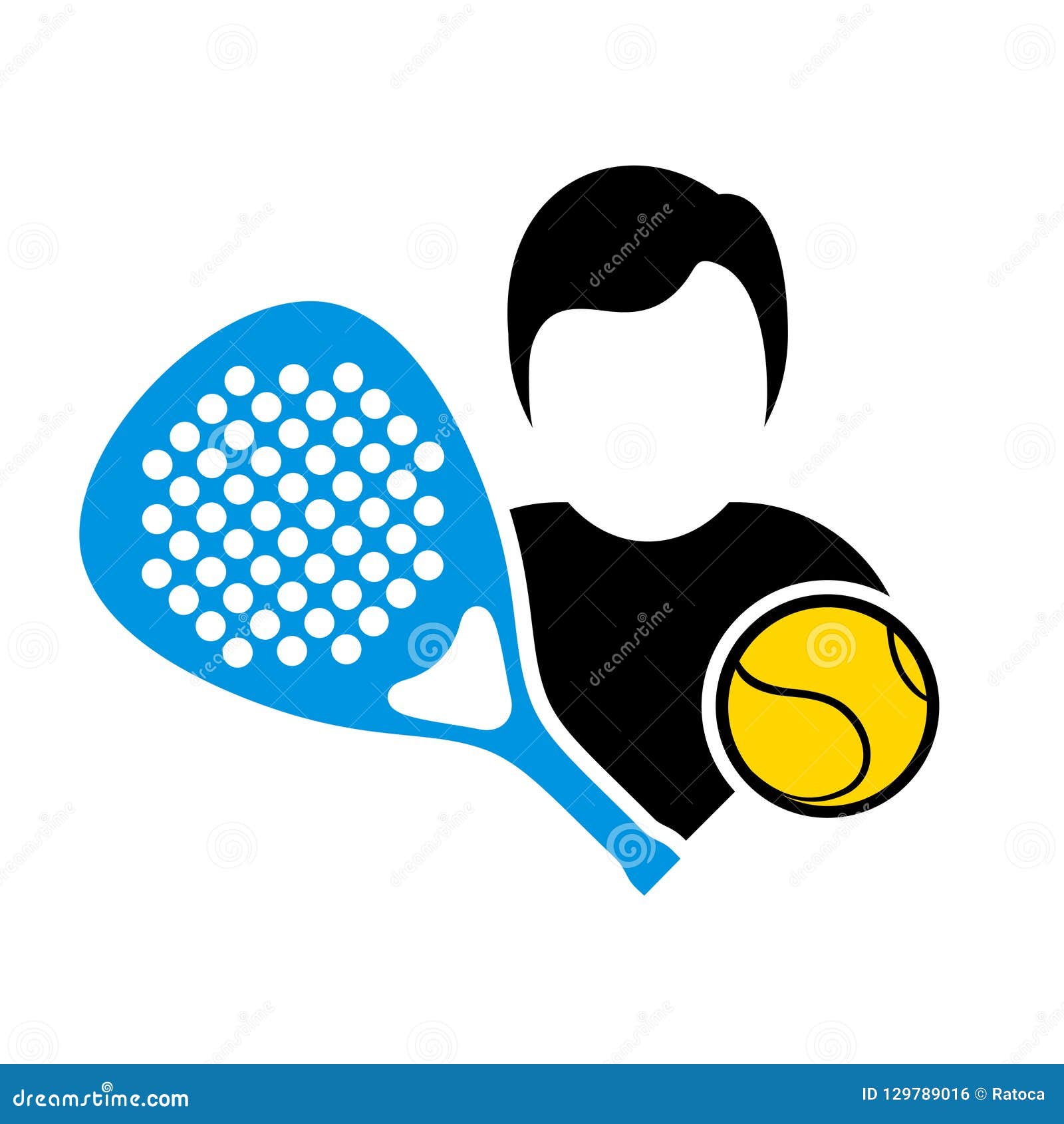 Símbolo Do Jogador De Padel Ilustração do Vetor - Ilustração de objeto ...