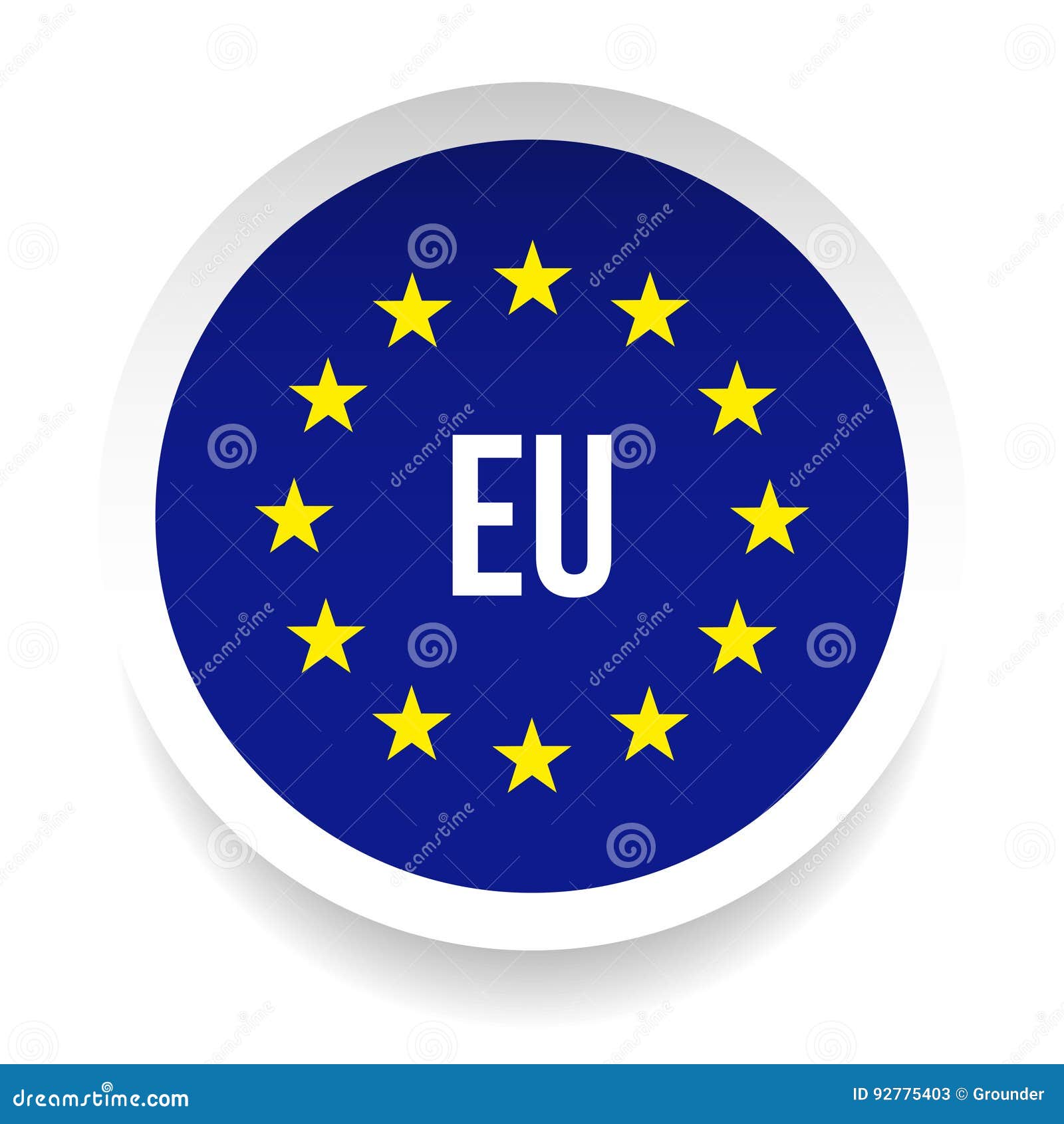 Símbolo Do Logotipo Da União Europeia De E. - Ilustração do Vetor ...