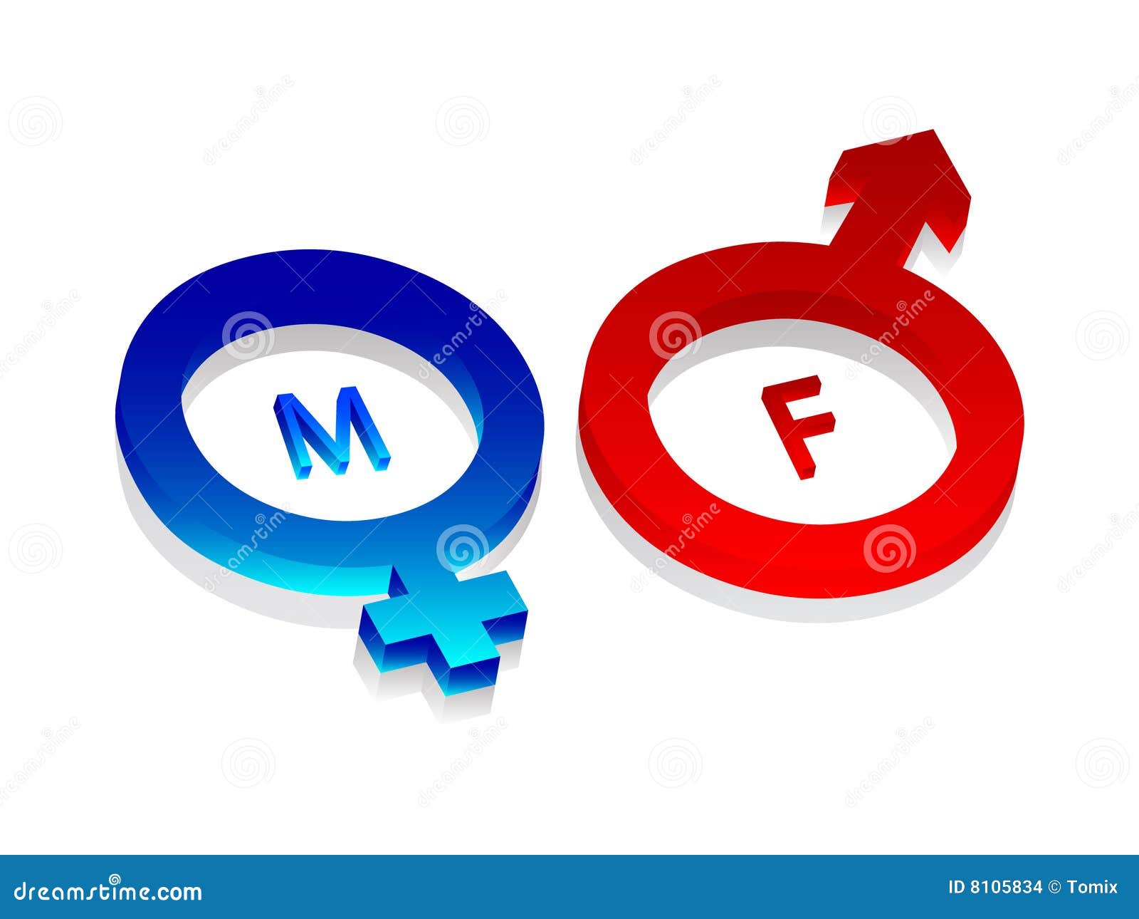 Símbolo Do Macho 3d E Da Fêmea Ilustração do Vetor - Ilustração de ...