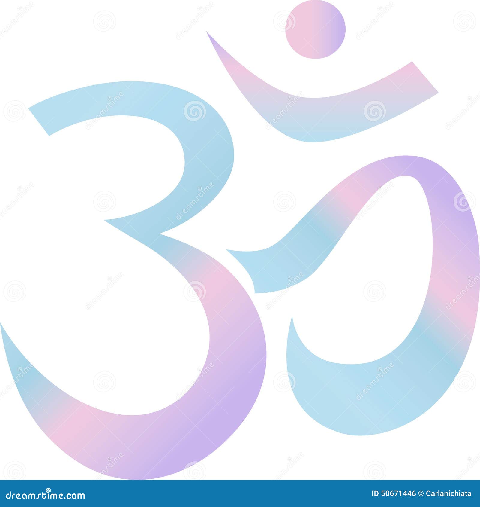 Símbolo do OM ilustração do vetor. Ilustração de harmonia - 50671446