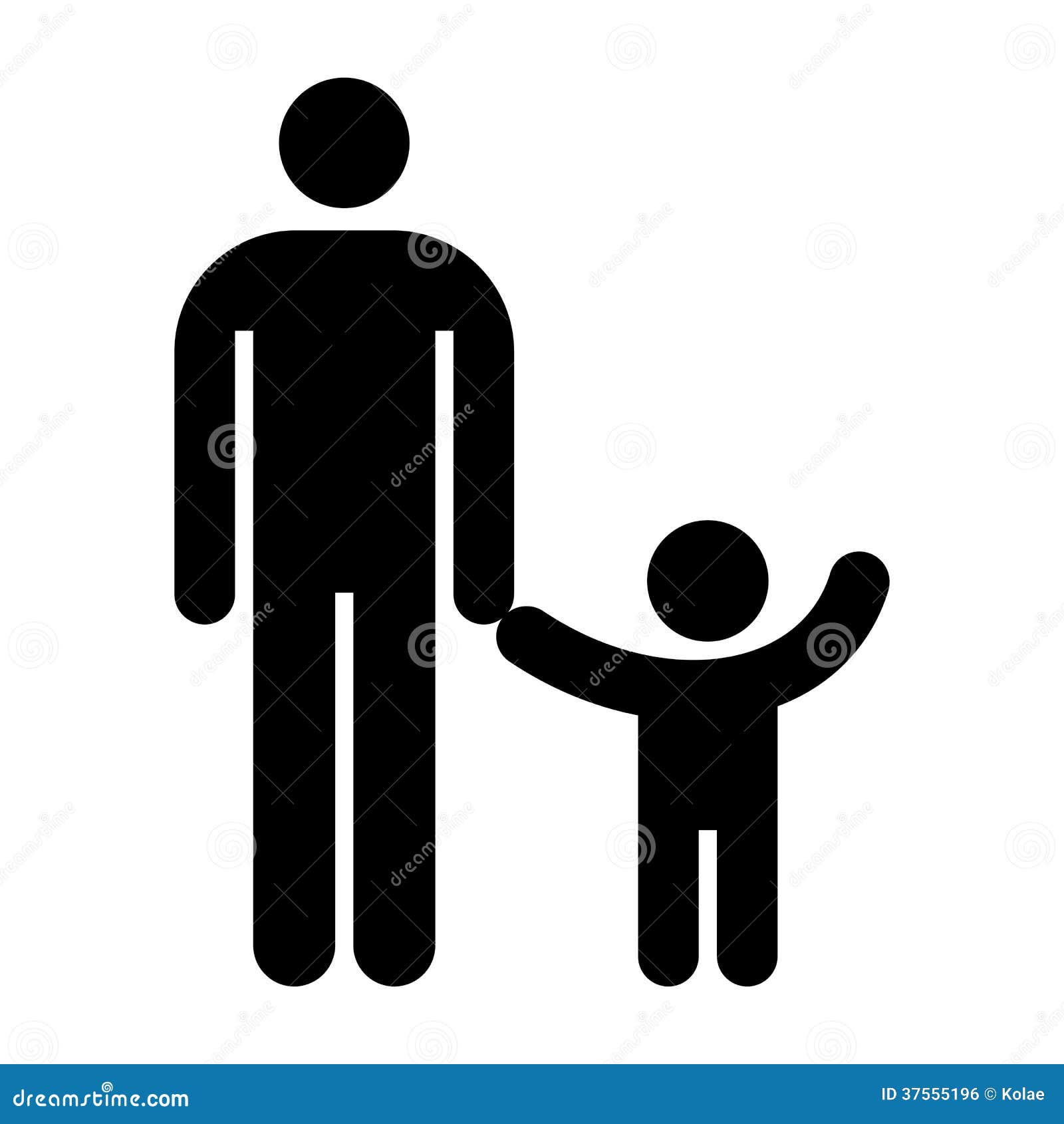 Símbolo Do Pai E Da Criança Ilustração do Vetor - Ilustração de cuidado ...