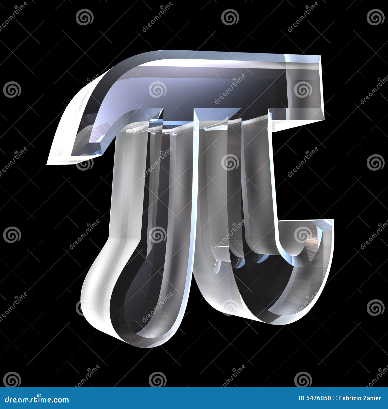 Símbolo Do Pi No Vidro (3d) Ilustração Stock - Ilustração de ...