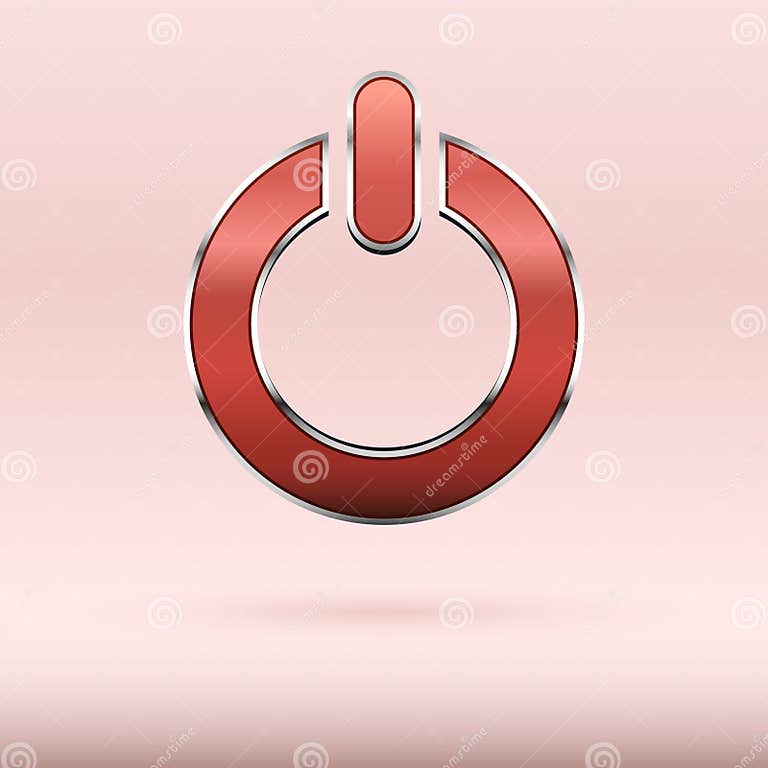 Símbolo do poder ilustração do vetor. Ilustração de vidro - 44760643