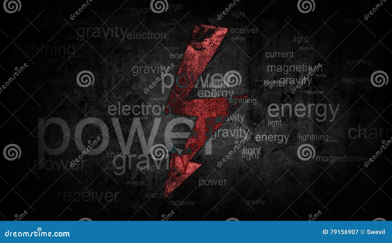 Símbolo Do Poder Com Sinônimos Das Palavras Conceito Da Energia ...